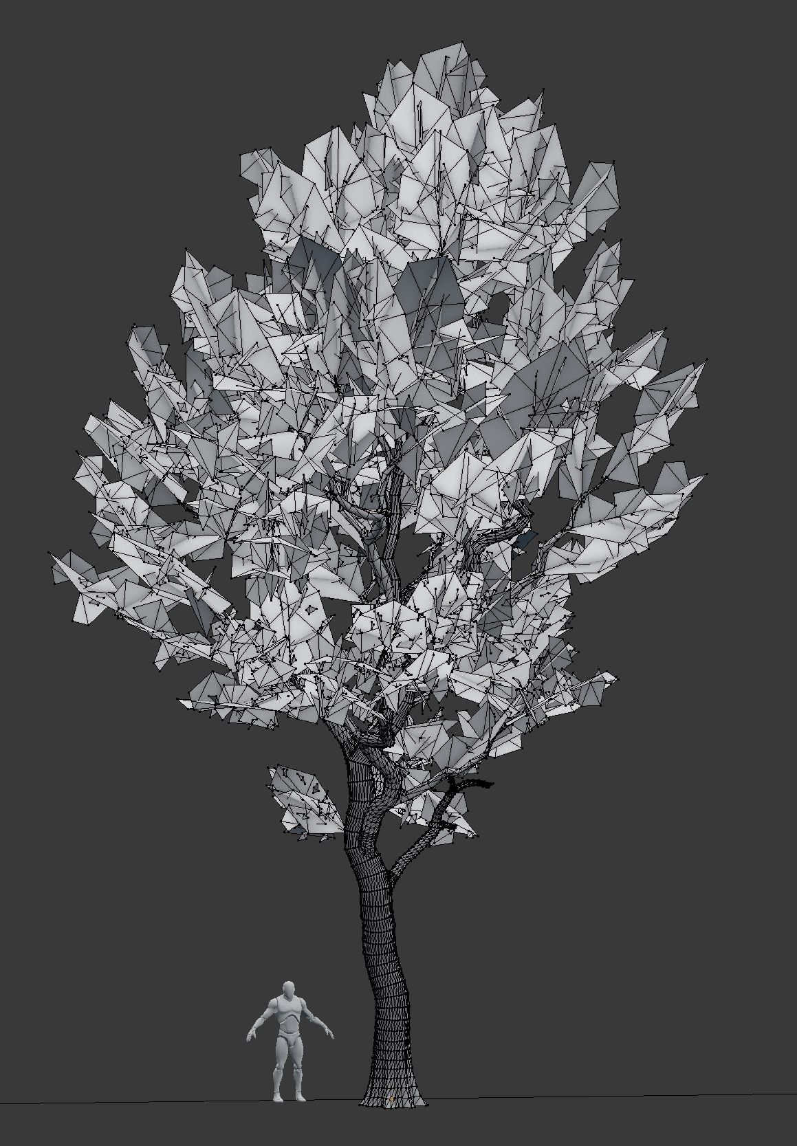 3D model Realistic Broadleaf Oak Trees for games VR / AR / low-poly ...