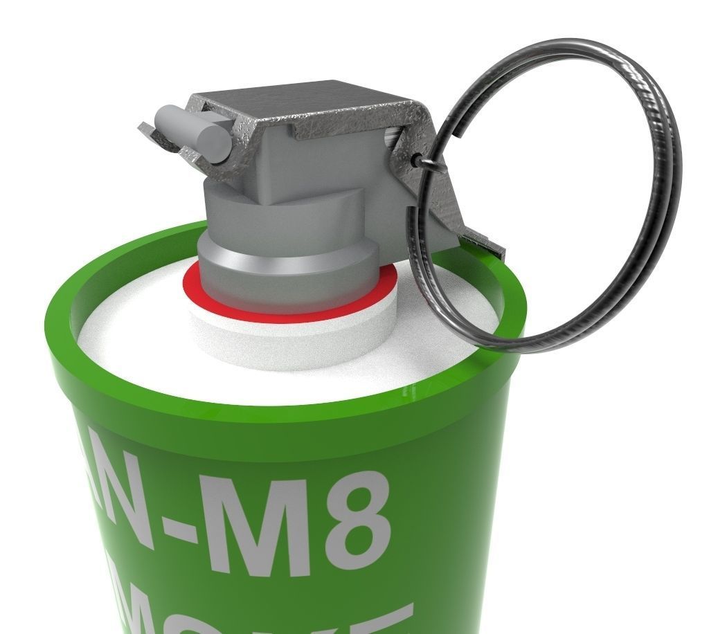 AN-M8-HC SMOKE GRENADE 3D model 3D printable | CGTrader