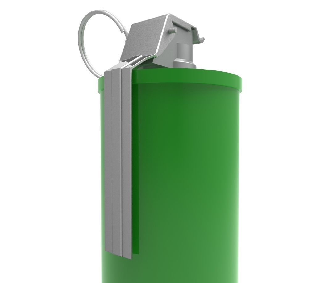 AN-M8-HC SMOKE GRENADE 3D model 3D printable | CGTrader