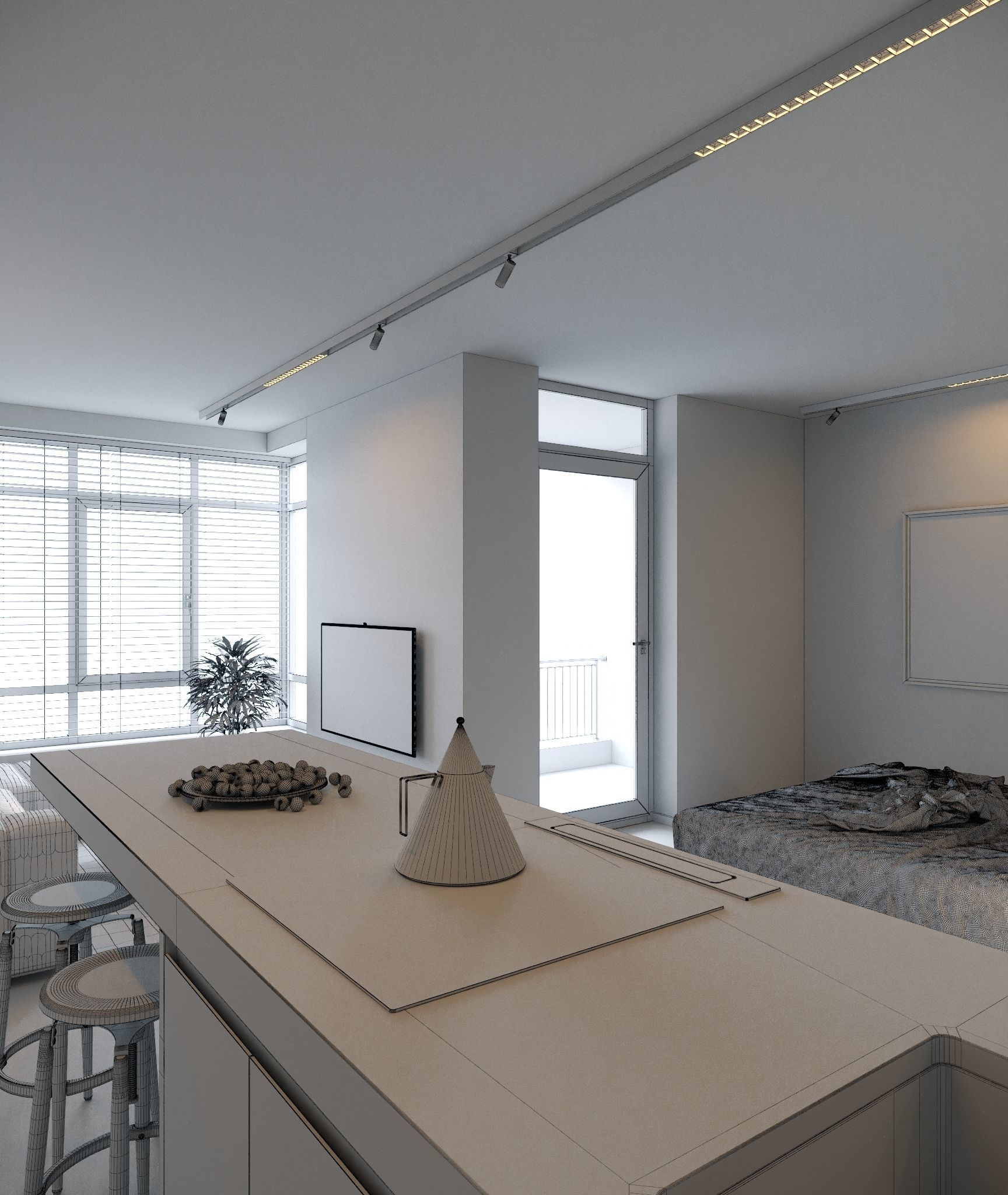 3D model RG interior 001 VR / AR / low-poly | CGTrader