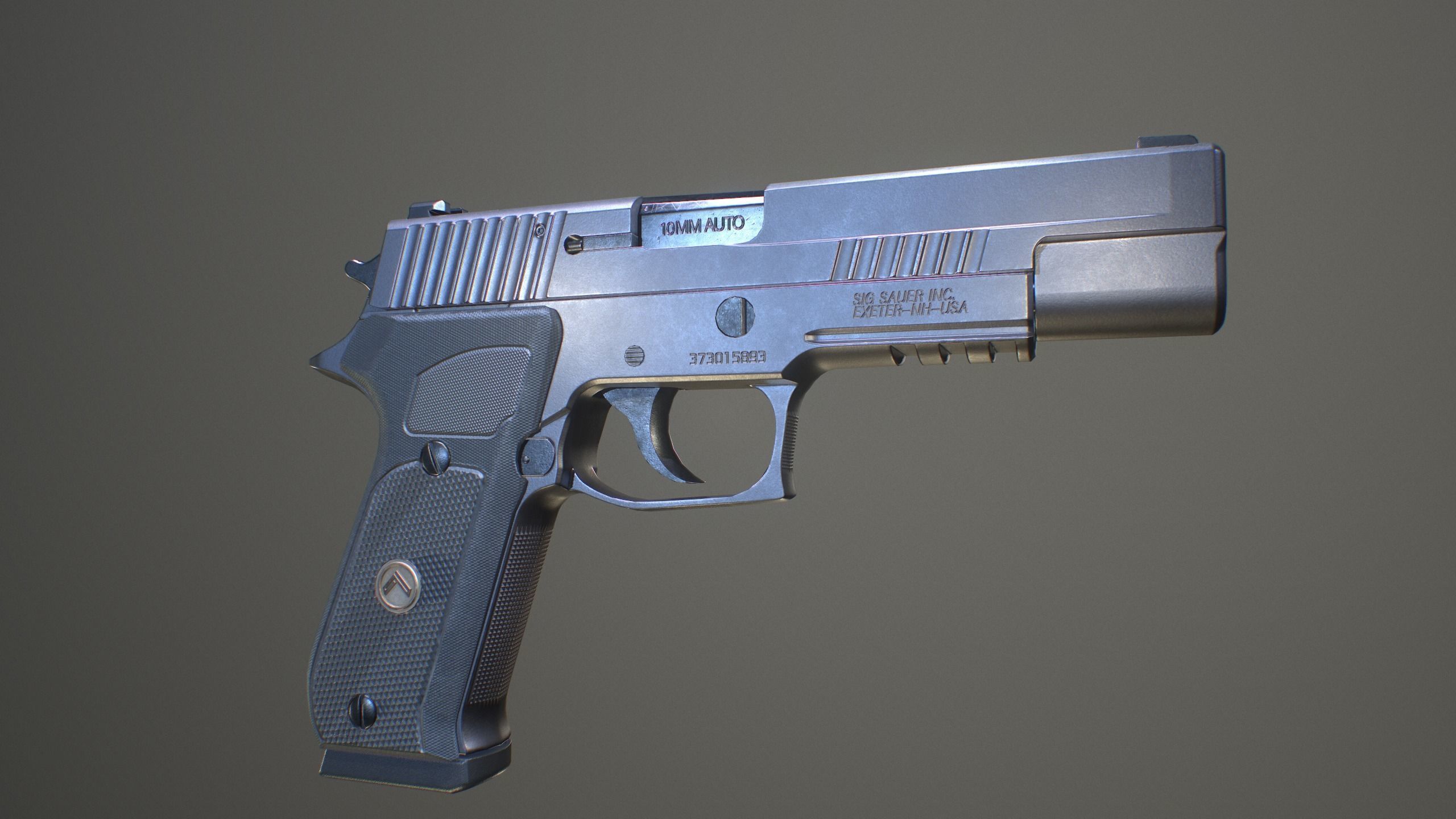3D model Sig Sauer P220 Legion Full-size 10mm VR / AR / low-poly | CGTrader