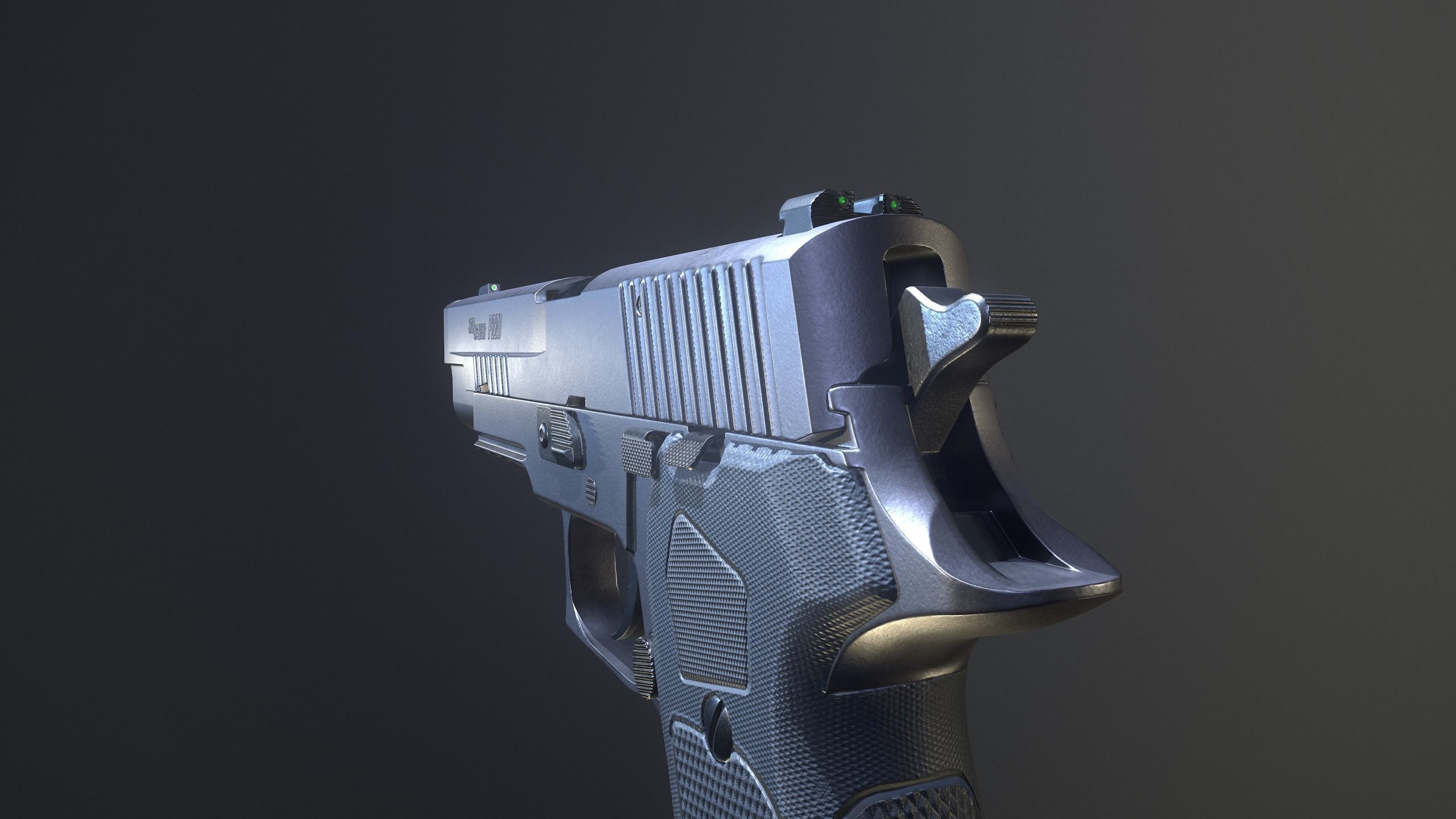3D model Sig Sauer P220 Legion Full-size 10mm VR / AR / low-poly | CGTrader