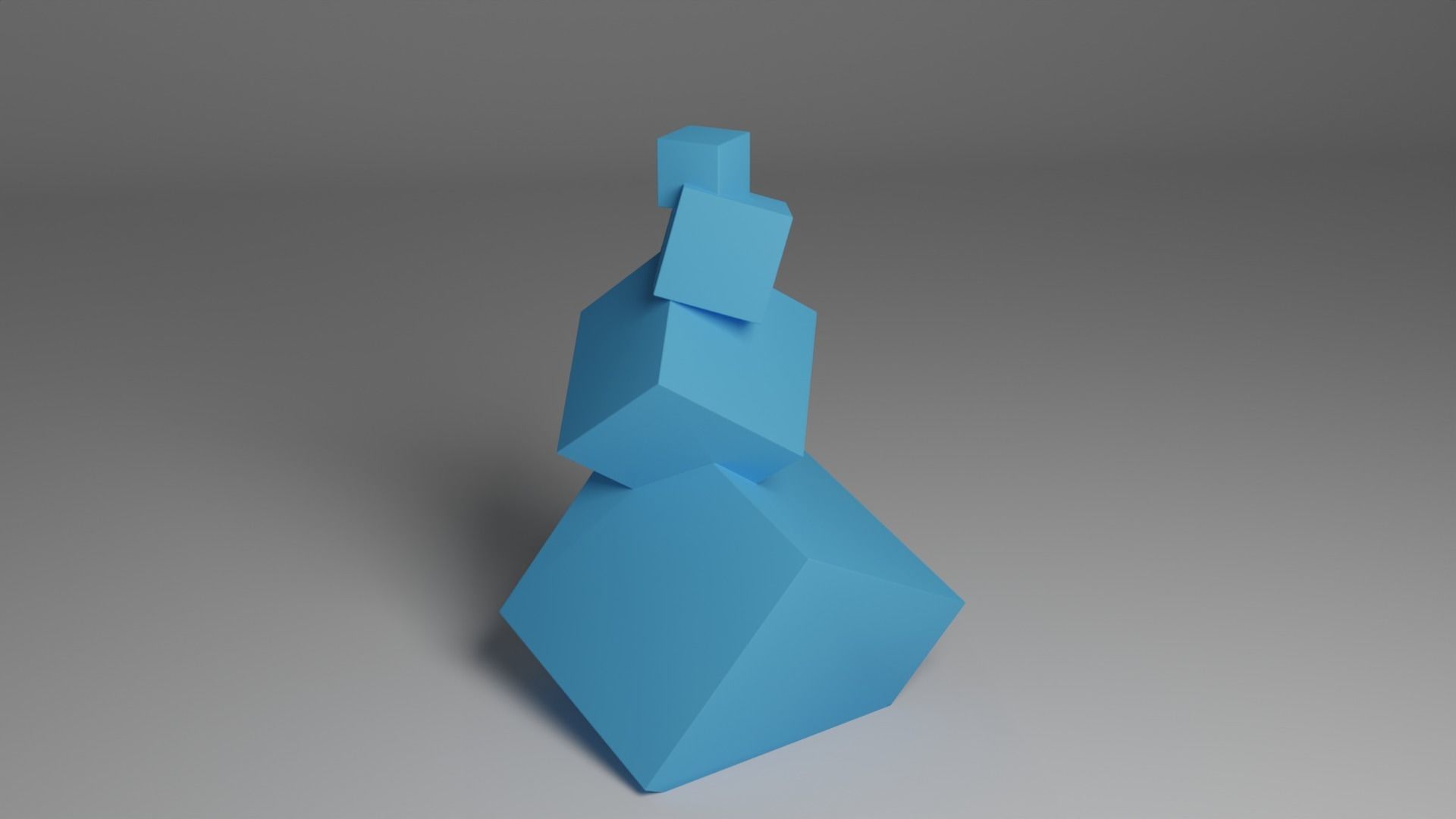 Abstract Stacked Cube Desktop Art 1 3D model 3D printable | CGTrader