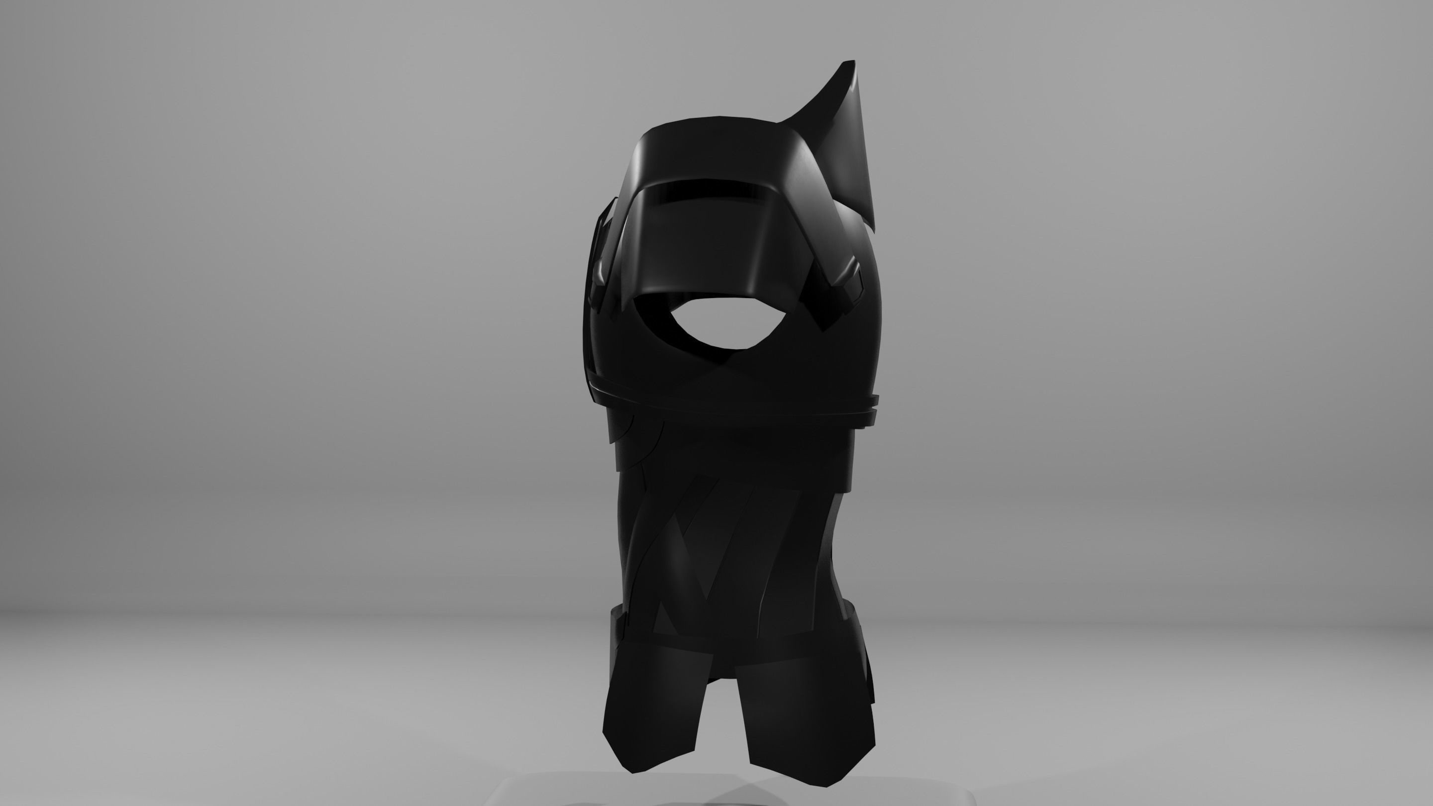 3D model Sci-fi battle spacesuit armor - black VR / AR / low-poly ...