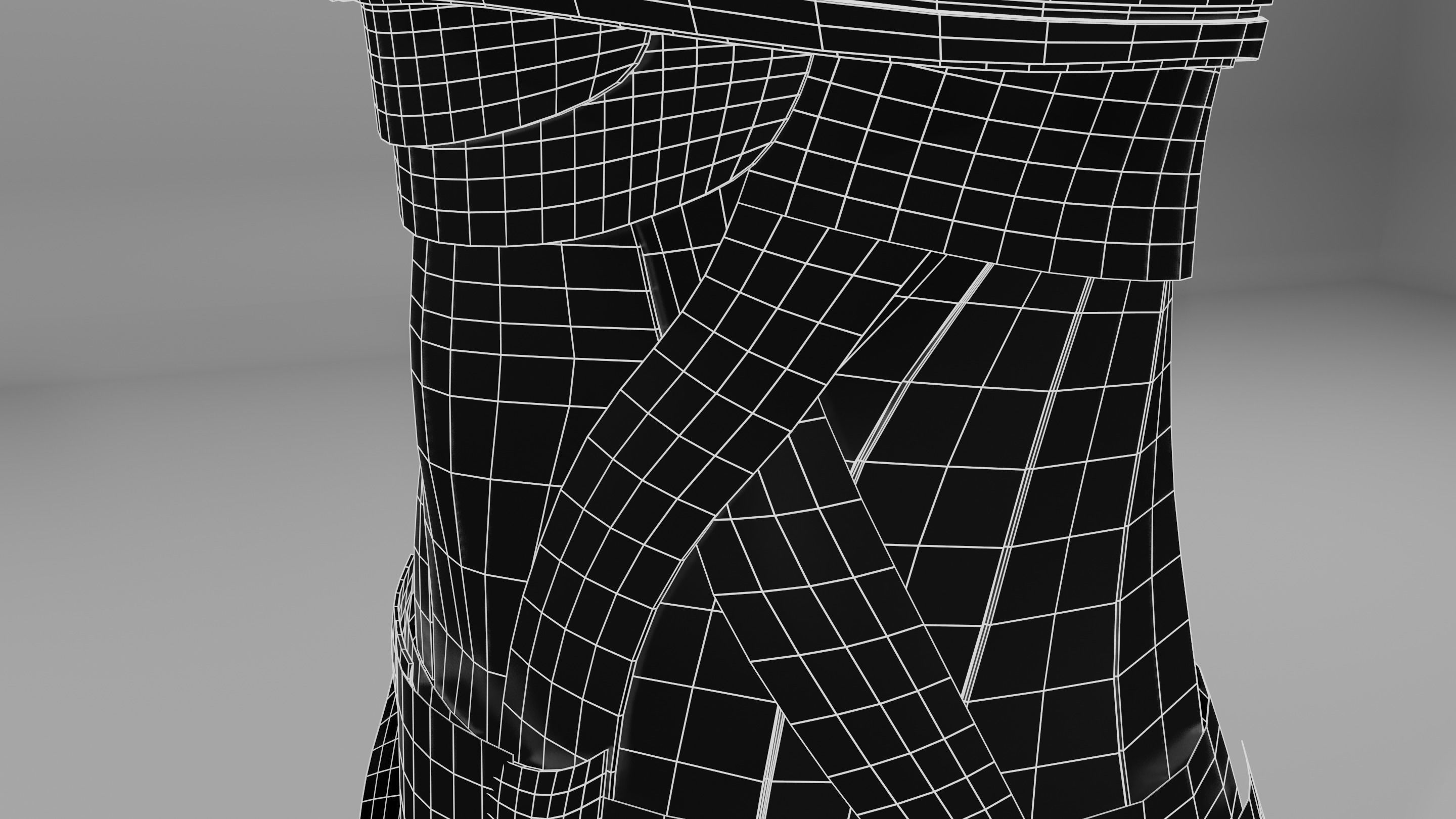 3D model Sci-fi battle spacesuit armor - black VR / AR / low-poly ...