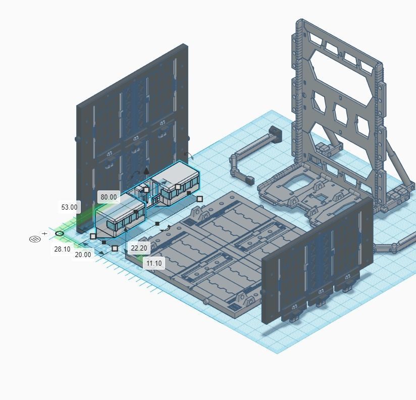 -MHB04F- Mecha Hangar Bay 04 Hangar Fixture 3D model 3D printable ...