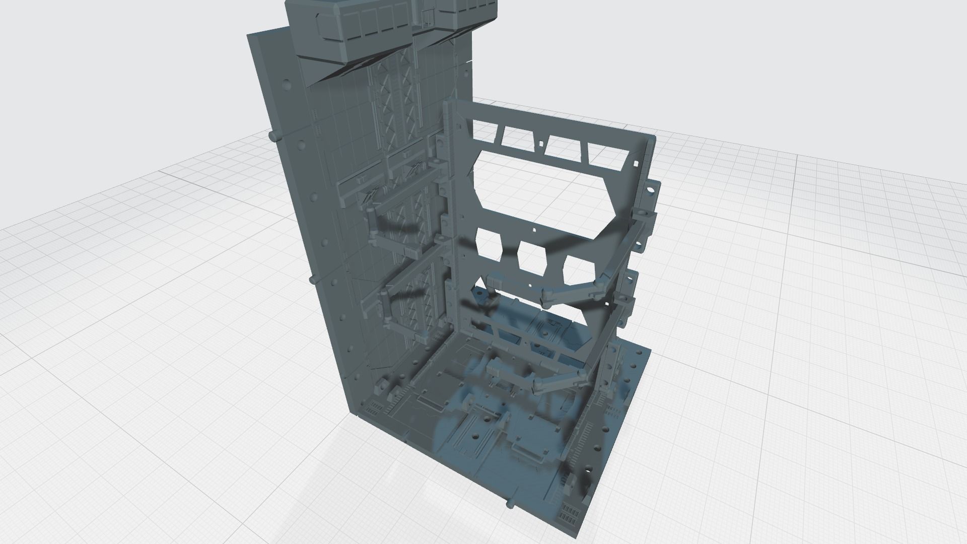 -MHB04F- Mecha Hangar Bay 04 Hangar Fixture 3D model 3D printable ...