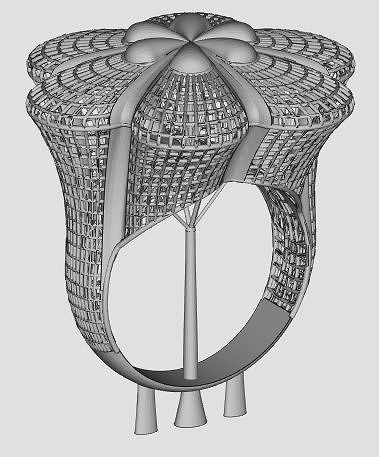 fusion ring free 3D model | CGTrader
