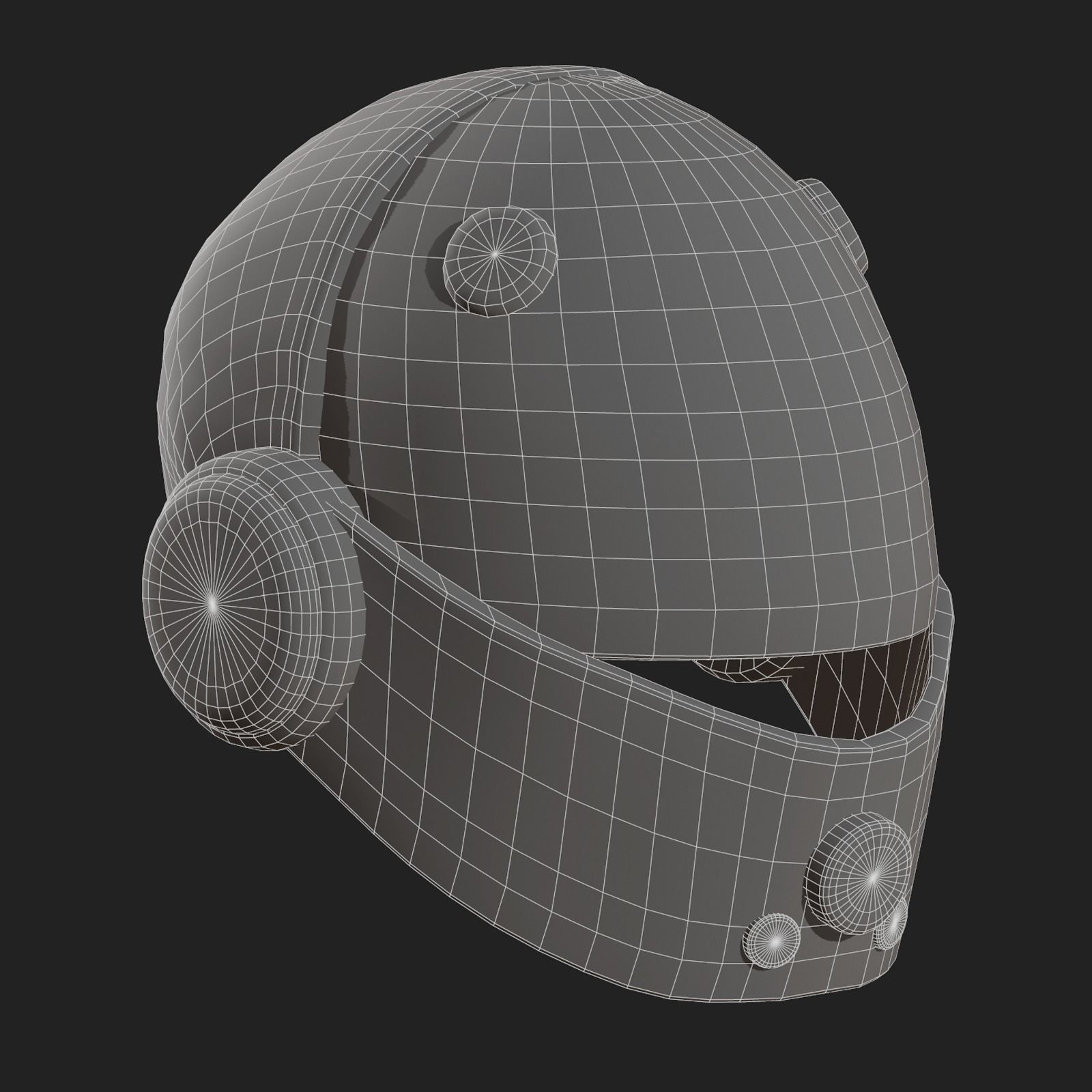 3D model Helmet scifi military futuristic PBR textures VR / AR / low ...