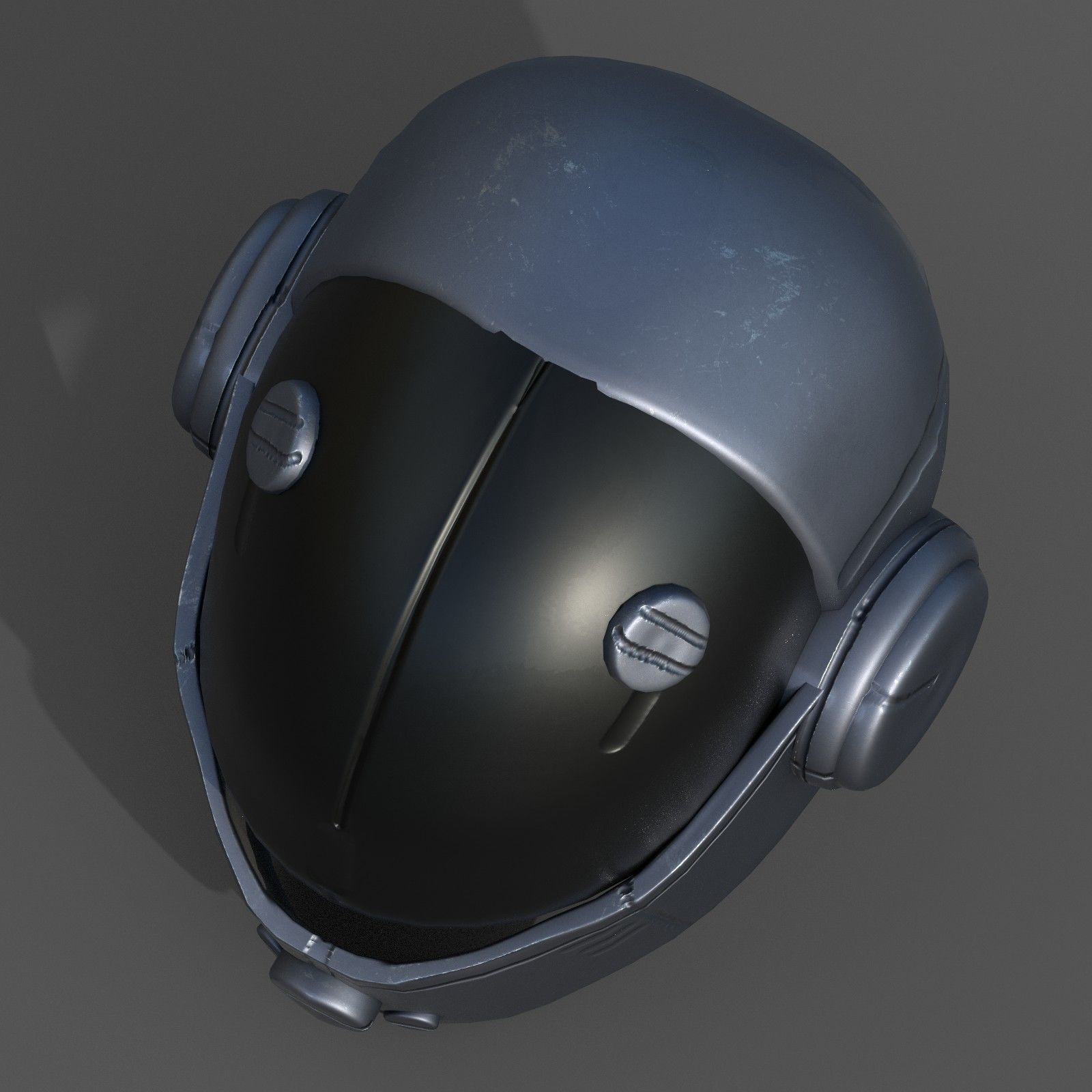 3D model Helmet scifi fantasy futuristic technology PBR VR / AR / low ...