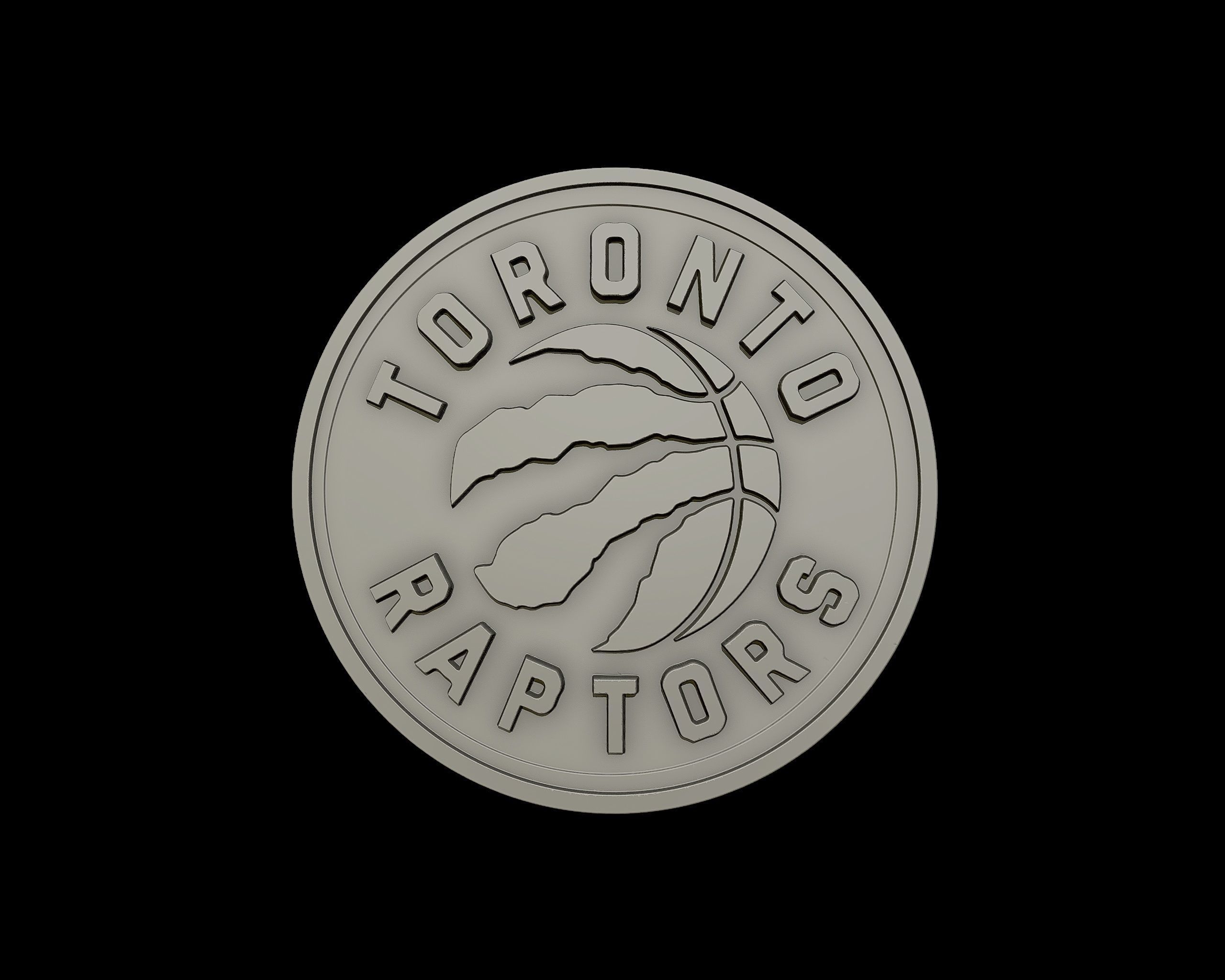 Toronto Raptors logo relief 3D model 3D printable | CGTrader