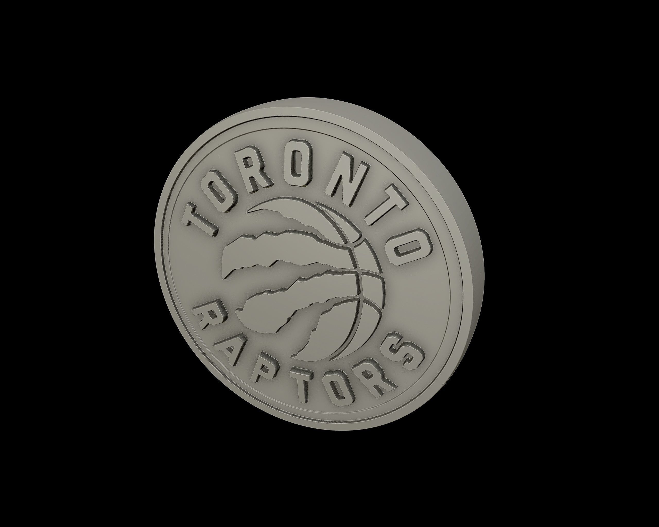 Toronto Raptors logo relief 3D model 3D printable | CGTrader