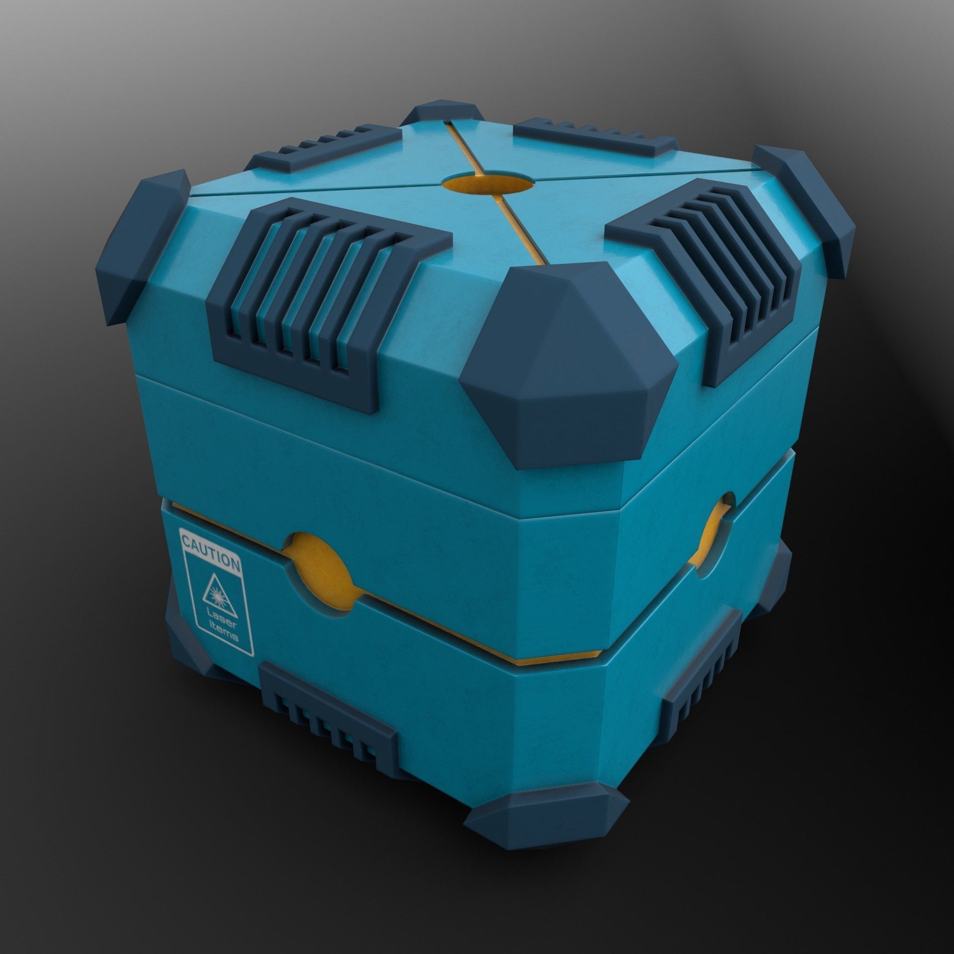 3D model Sci-Fi Animated Lootbox Type3 VR / AR / low-poly | CGTrader