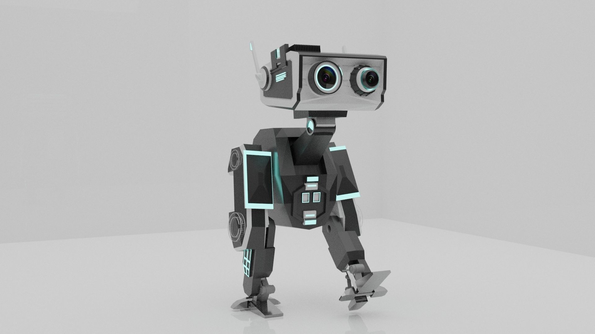 Tech-Droid robot free 3D model | CGTrader