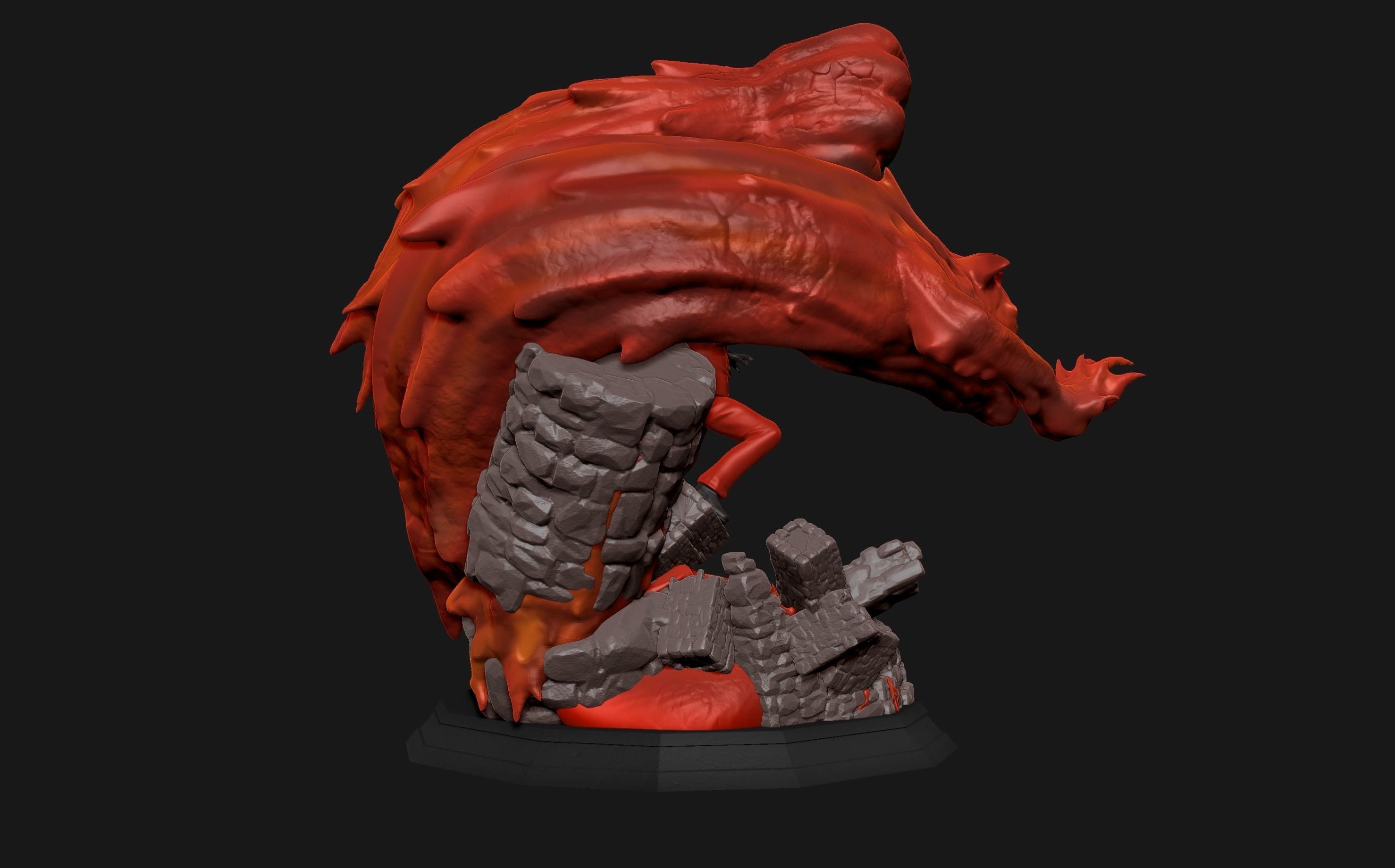 Akainu Sakazuki - One Piece - Marine Admiral 3d print statue 3D model ...