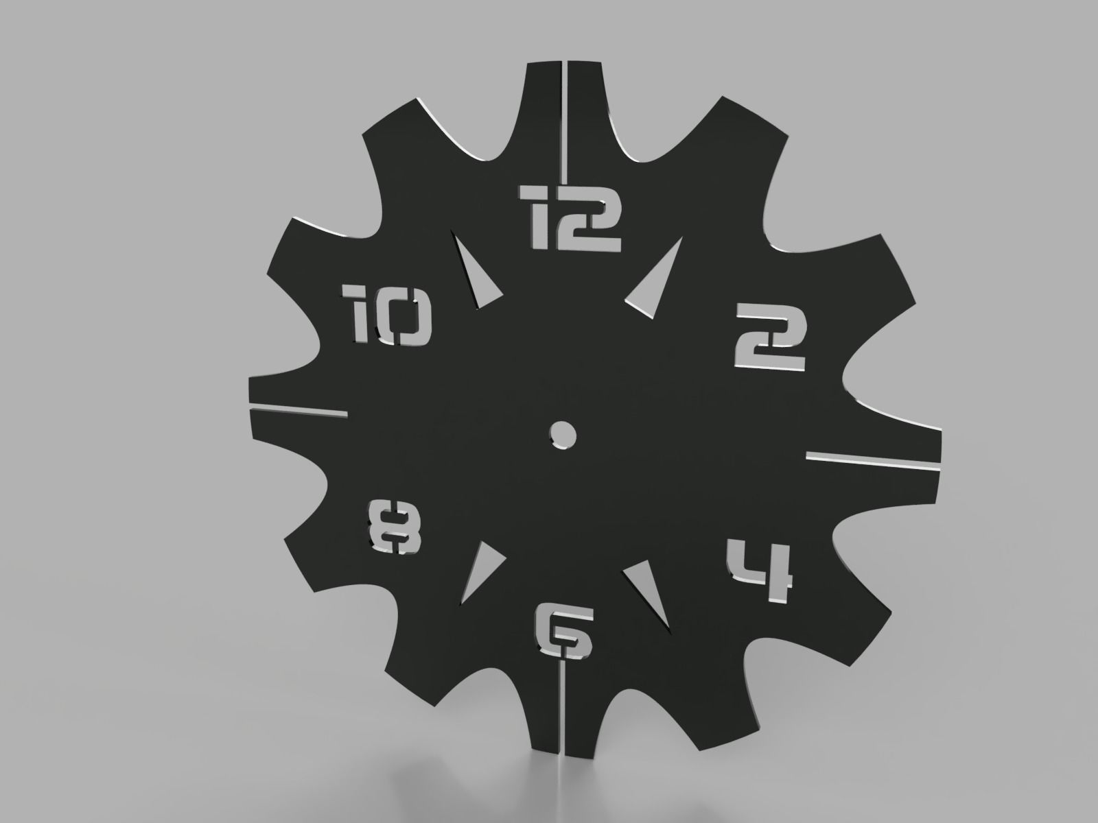 wall clock gear 3D model 3D printable | CGTrader