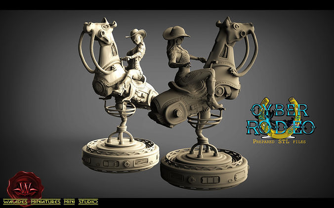 Cyber Rodeo 3D model 3D printable | CGTrader