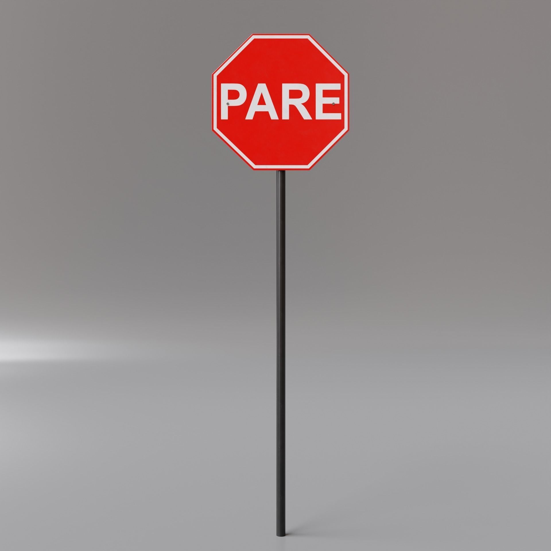 Road Sign - Pare free VR / AR / low-poly 3D model | CGTrader