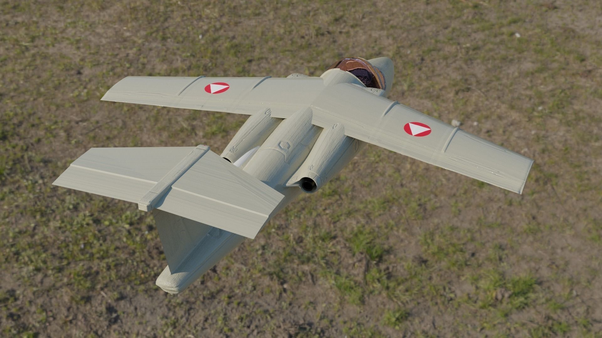 SAAB 105 AE airplane model free 3D model | CGTrader