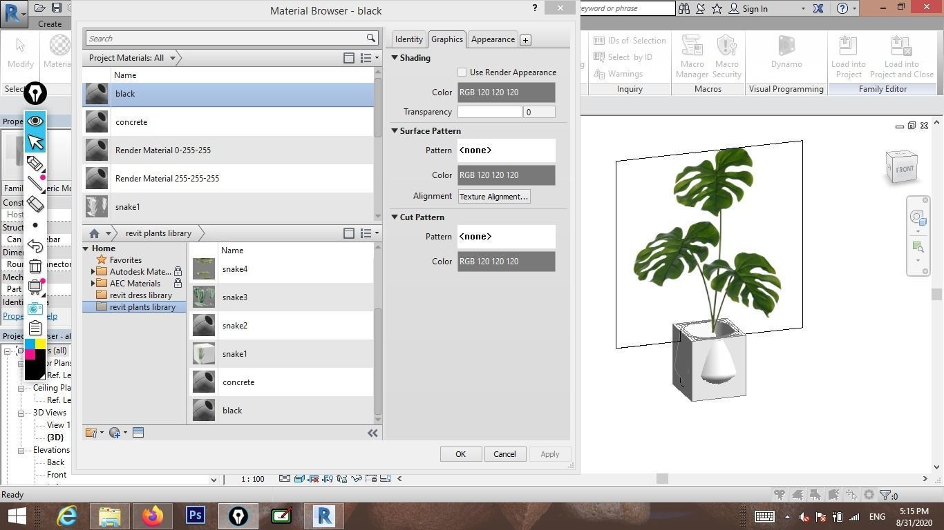 realistic revit plant family 3D model | CGTrader