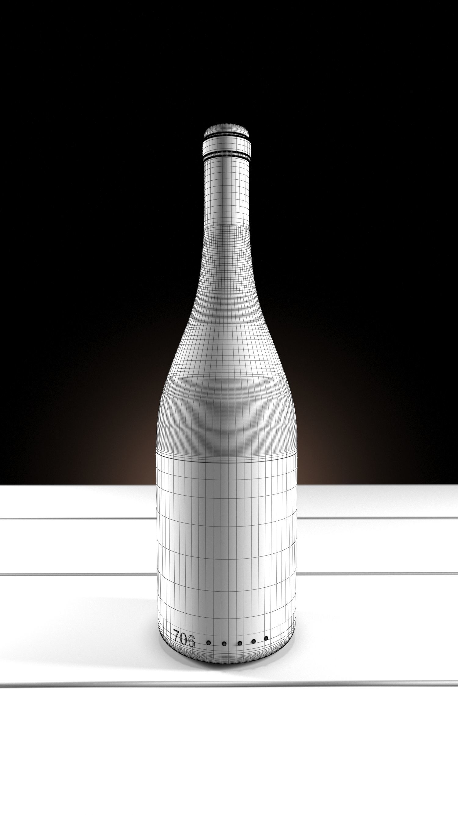 3D model Botella de vino VR / AR / low-poly | CGTrader