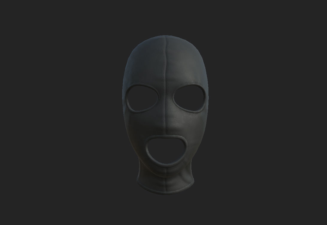 Leather Balaclava 3D model | CGTrader