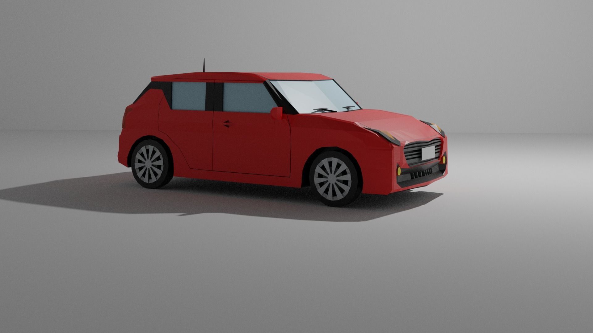 3D model Maruti-swift suzuki nissan compact car VR / AR / low-poly ...
