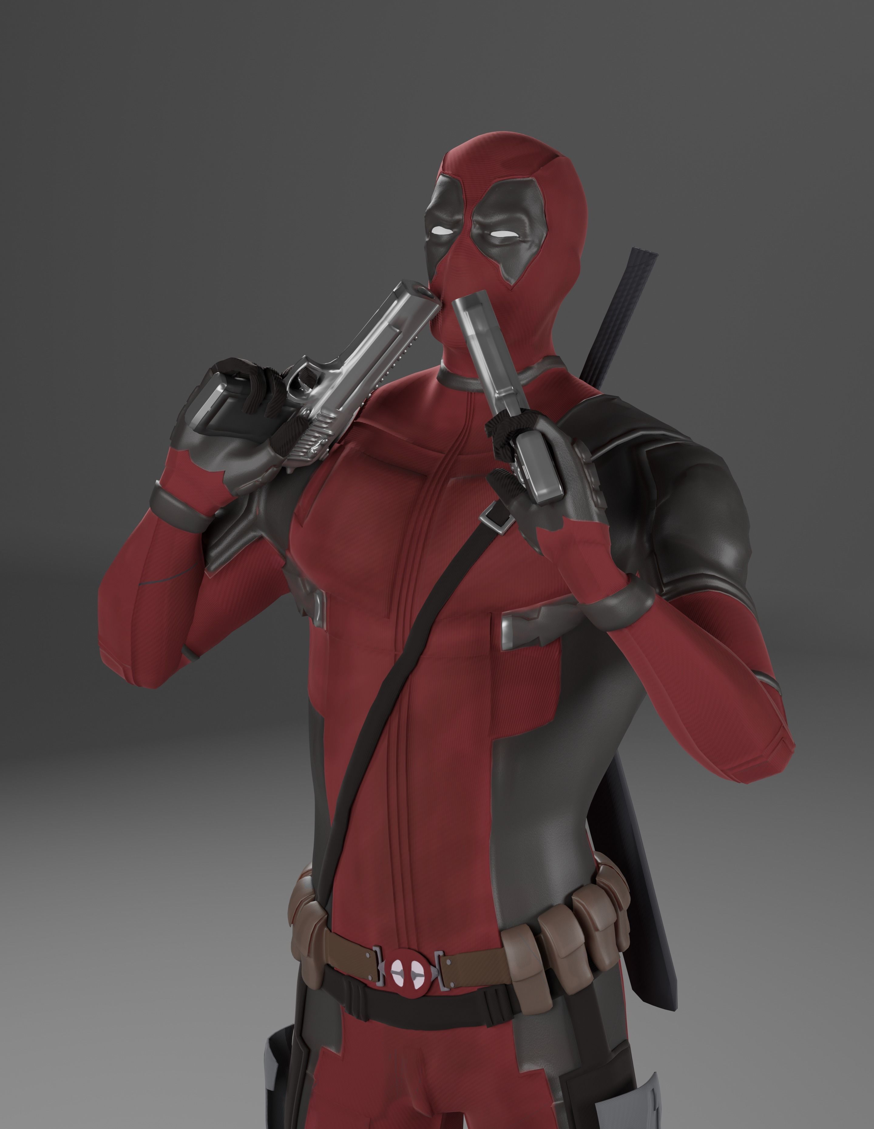 DeadPool smoke 3D model 3D printable | CGTrader