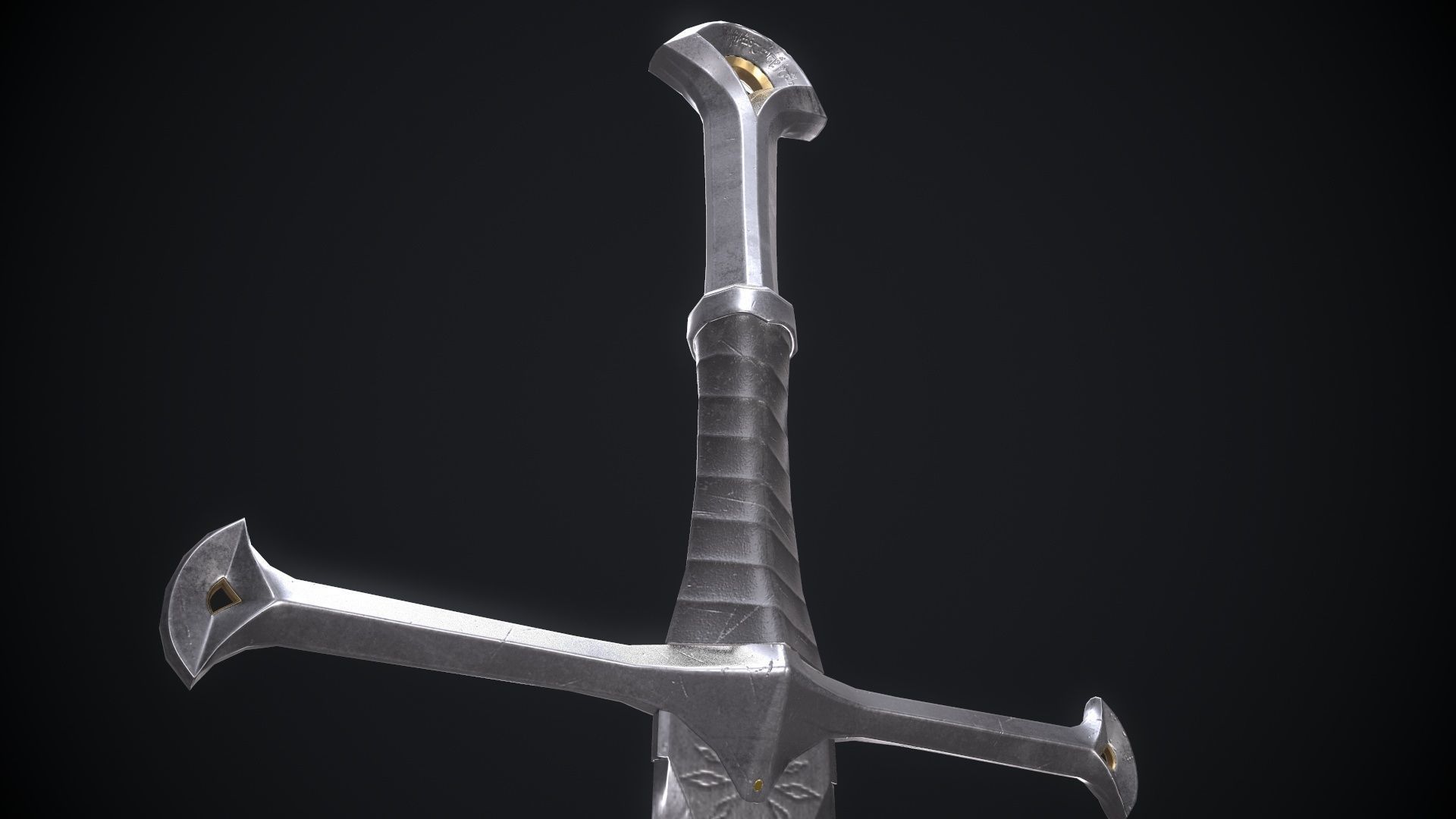 3D model Anduril Sword from The Lord of The Rings Movie VR / AR / low ...