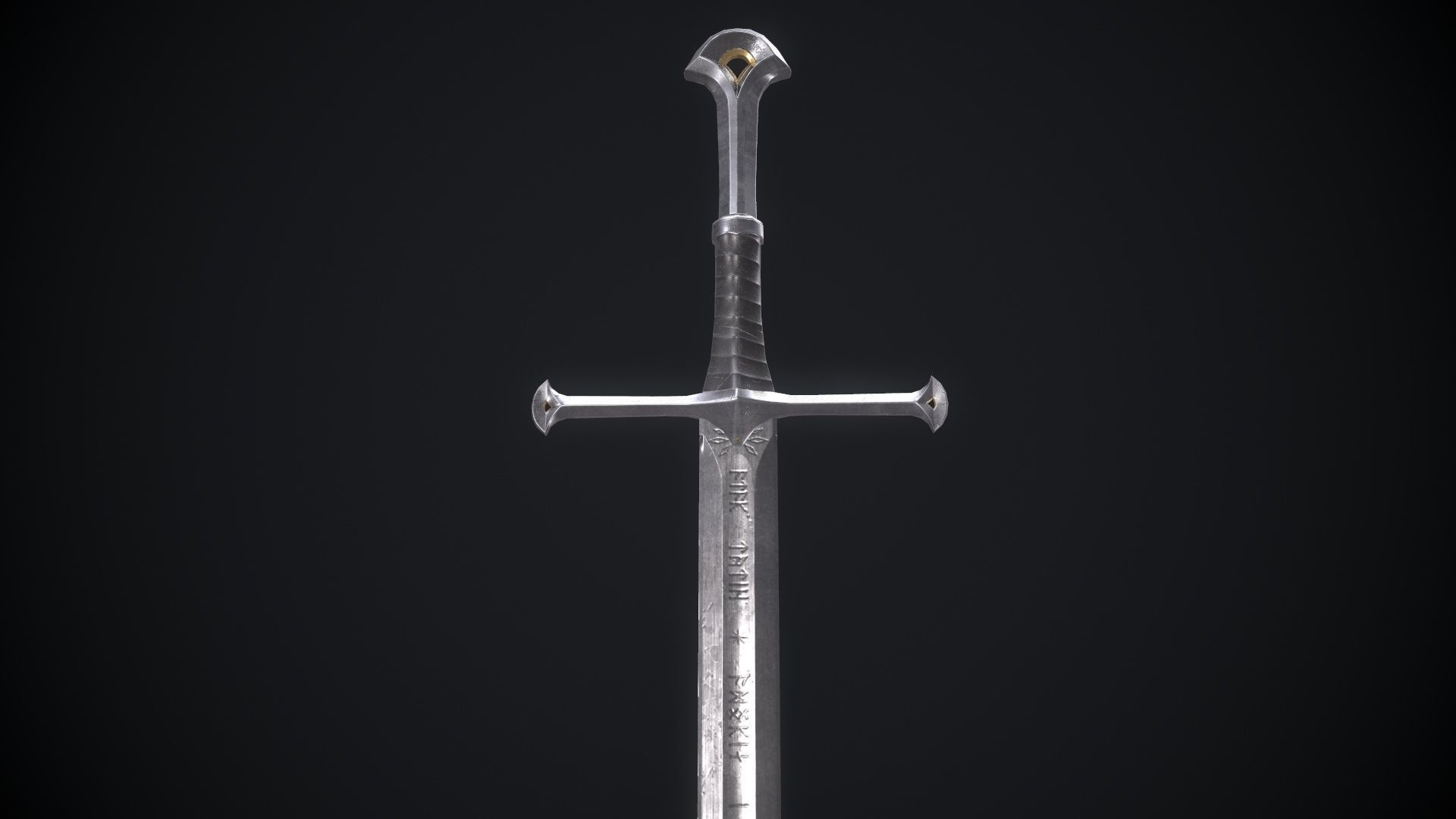 3D model Anduril Sword from The Lord of The Rings Movie VR / AR / low ...