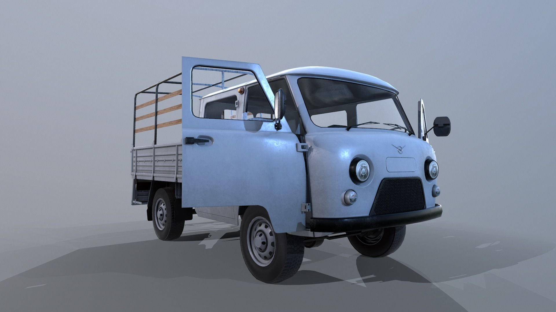 3D model UAZ 39094 Farmer VR / AR / low-poly animated | CGTrader