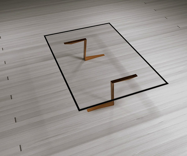 simple modern design for a table free 3D model | CGTrader