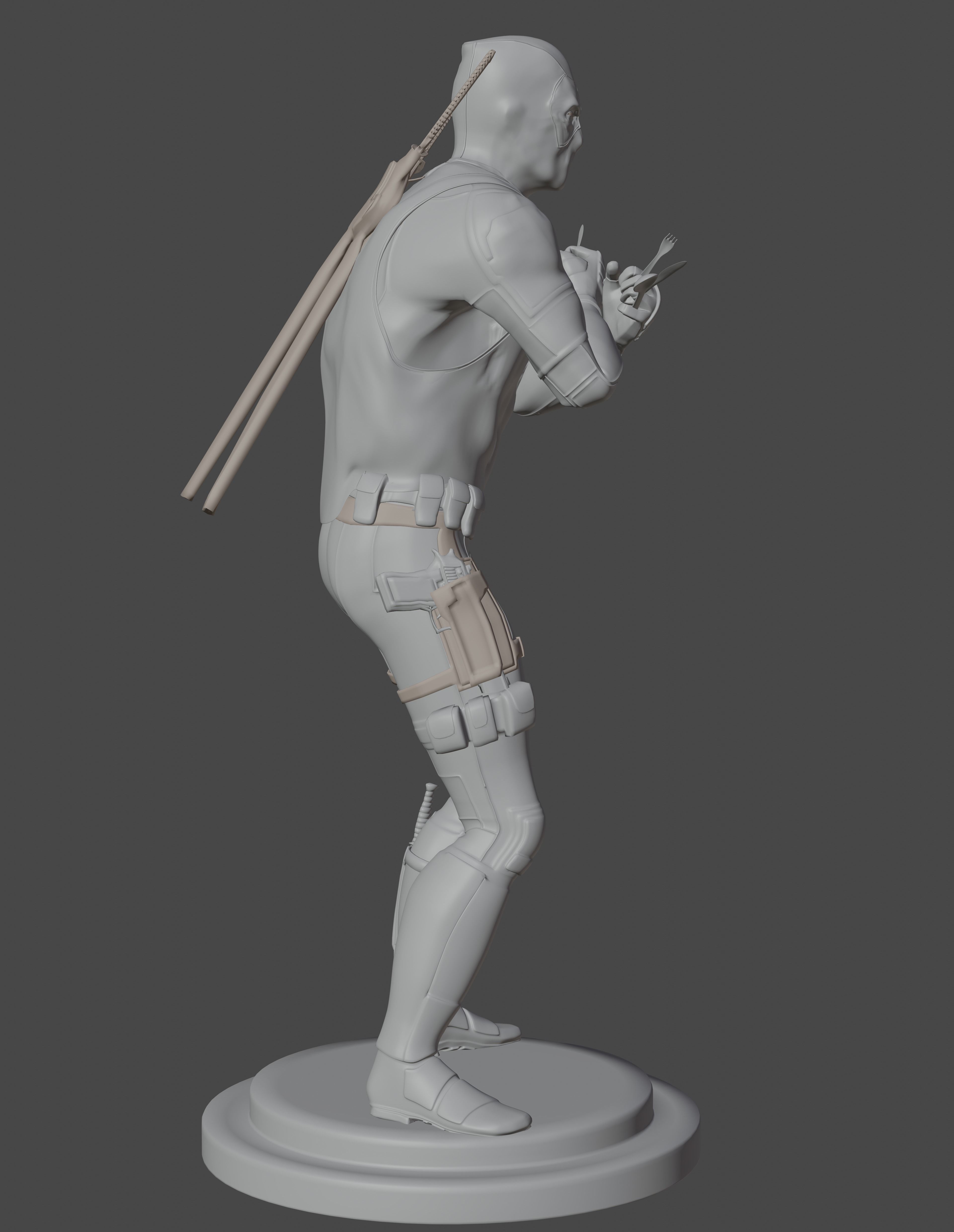 DeadPool wolverine 3D model 3D printable | CGTrader