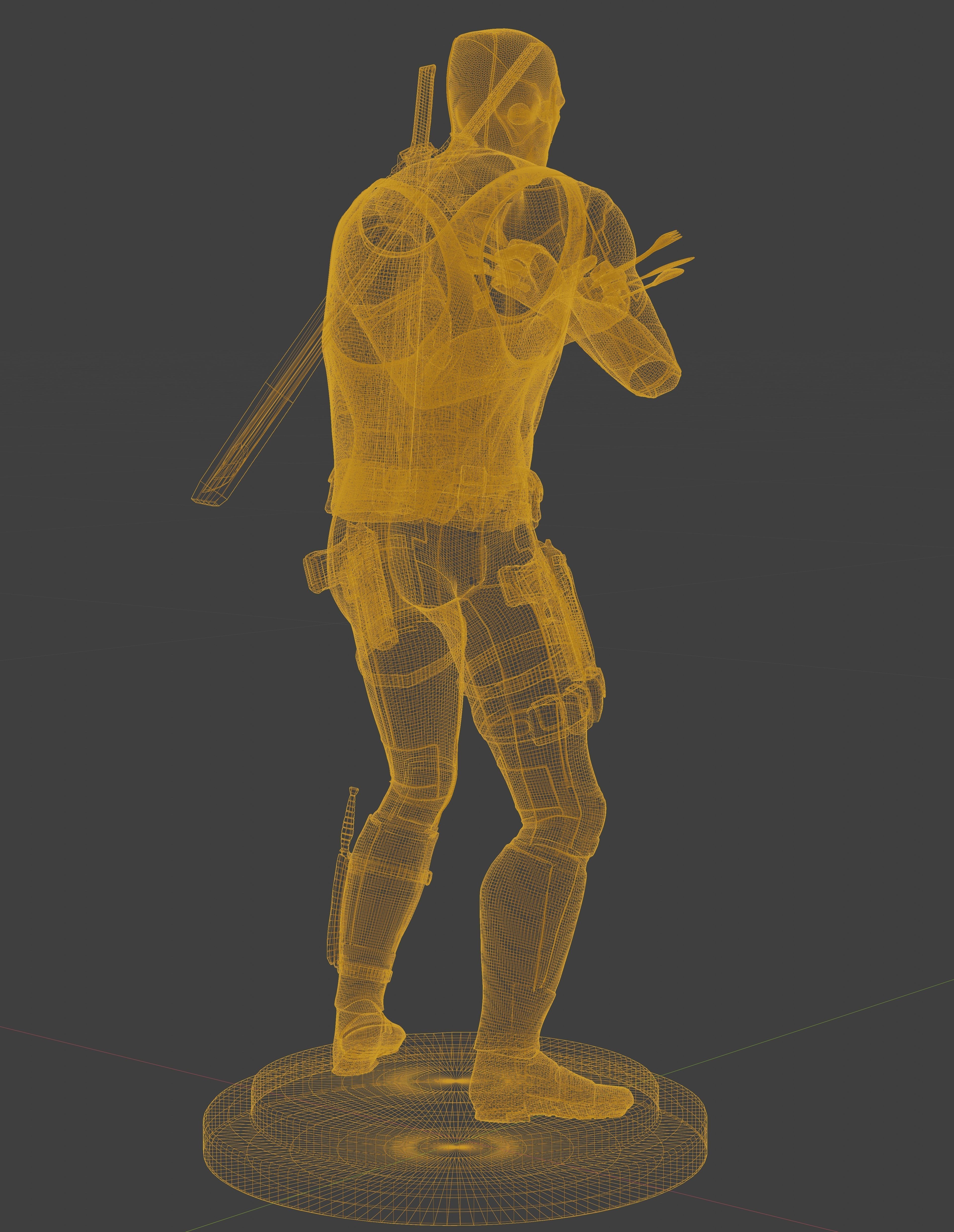 DeadPool wolverine 3D model 3D printable | CGTrader