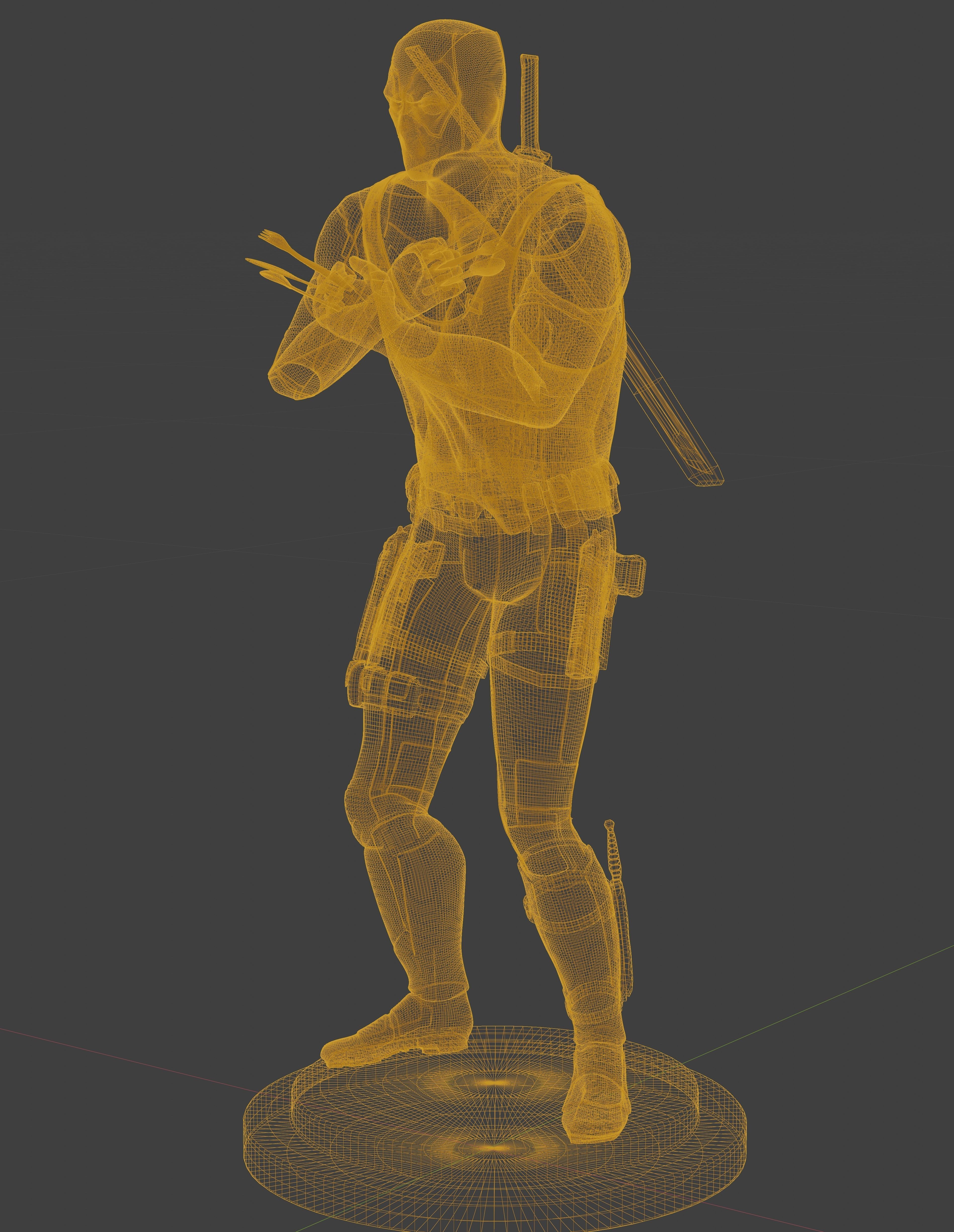 DeadPool wolverine 3D model 3D printable | CGTrader