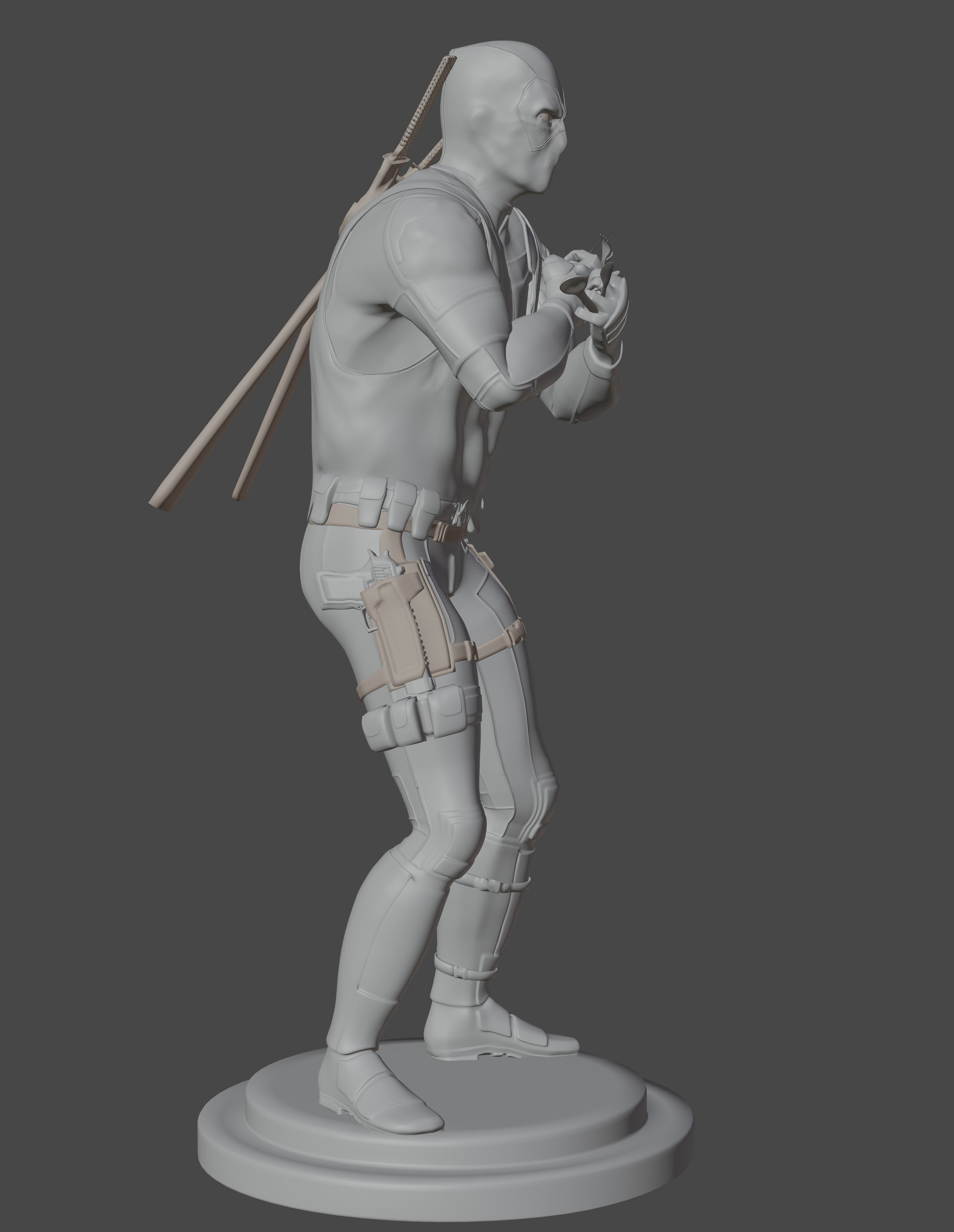 DeadPool wolverine 3D model 3D printable | CGTrader