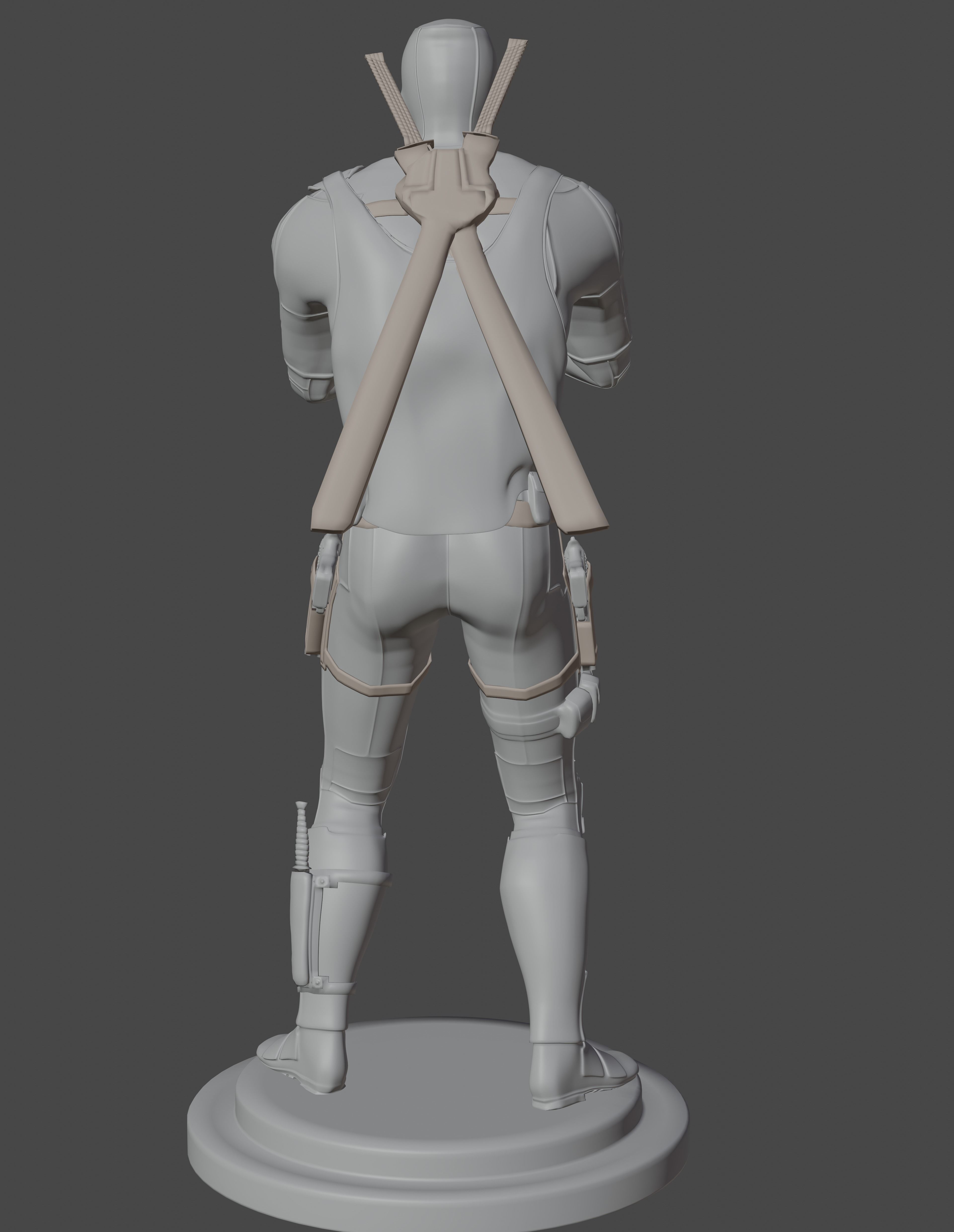 DeadPool wolverine 3D model 3D printable | CGTrader