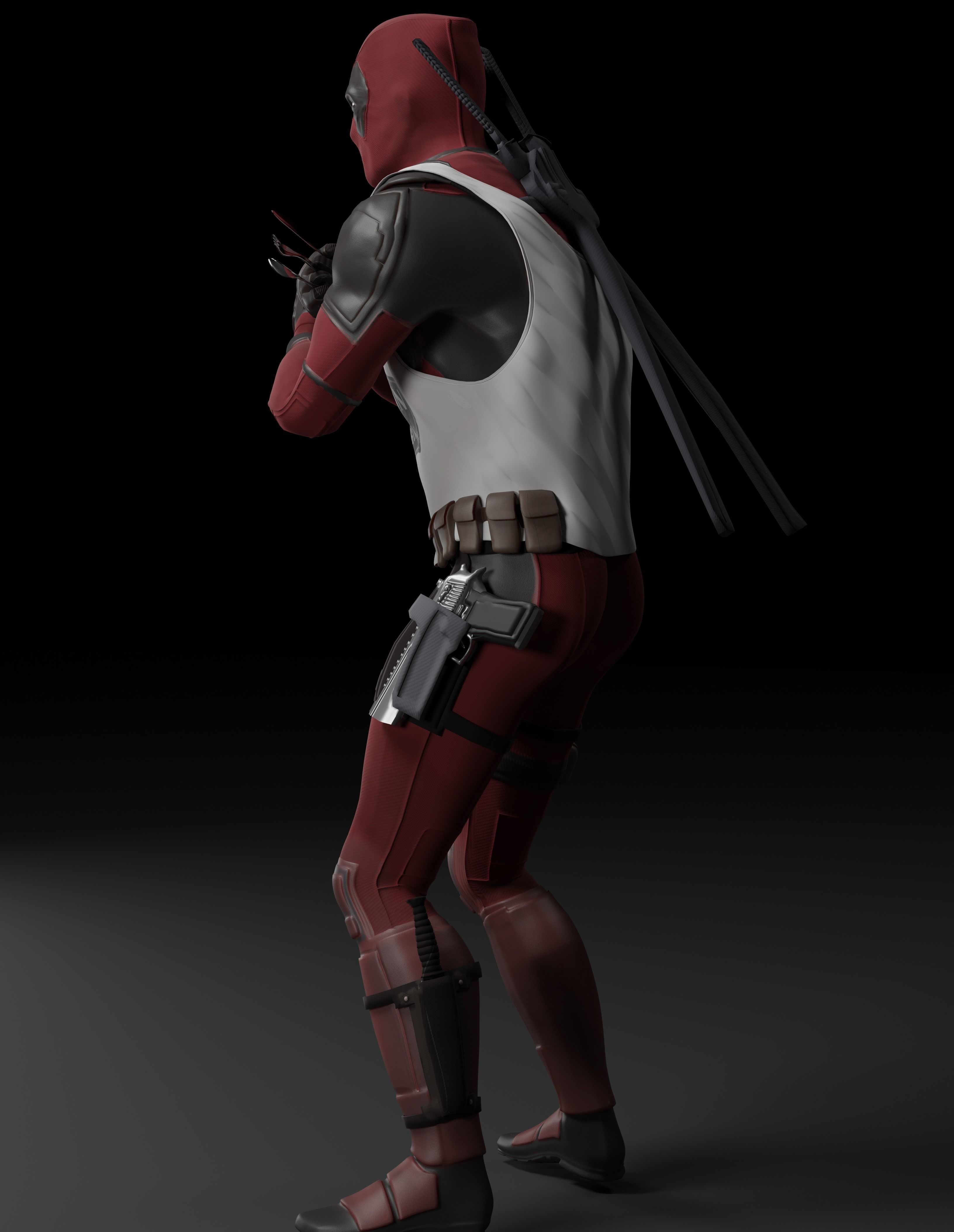 DeadPool wolverine 3D model 3D printable | CGTrader
