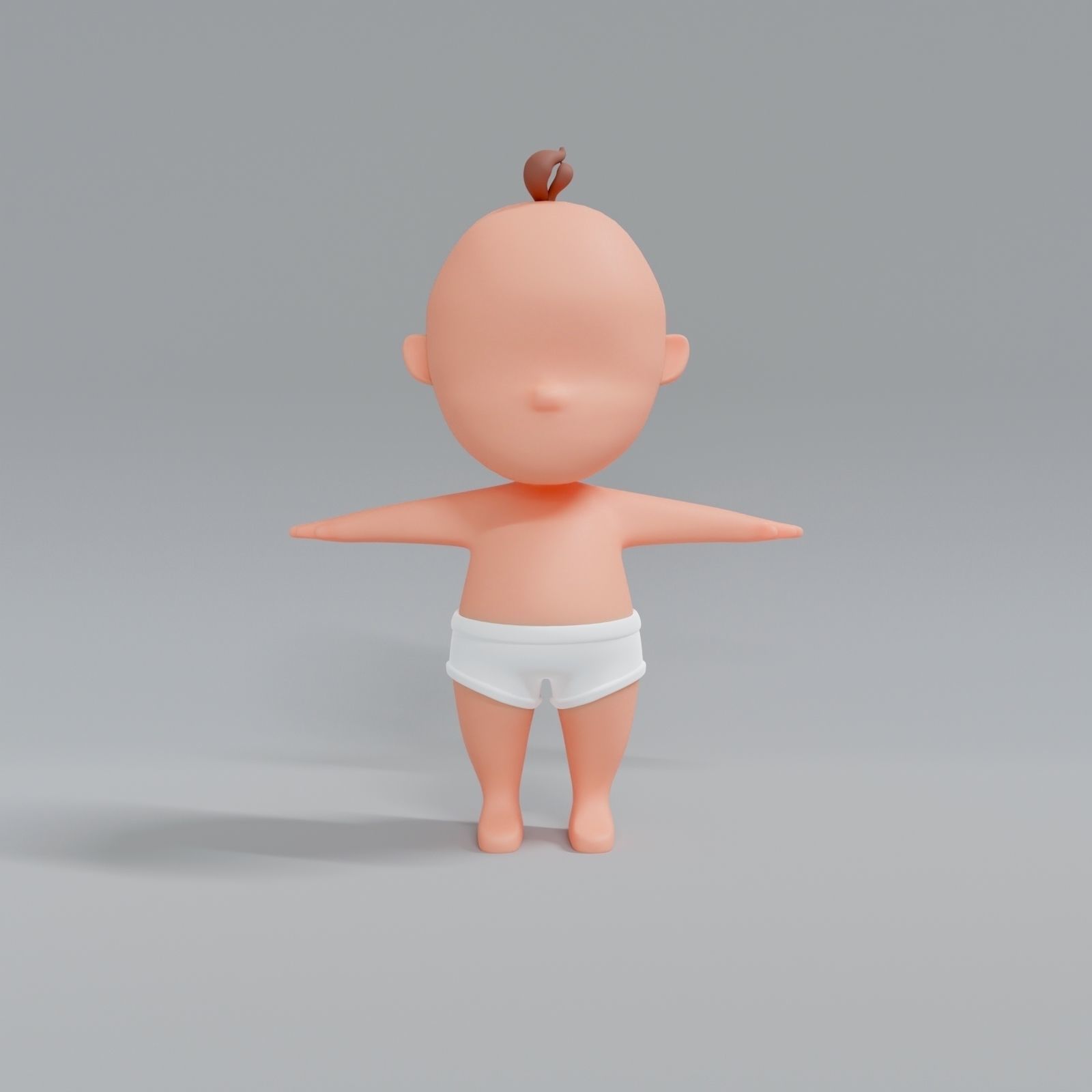 3D model Low Poly Baby Child Character VR / AR / low-poly | CGTrader