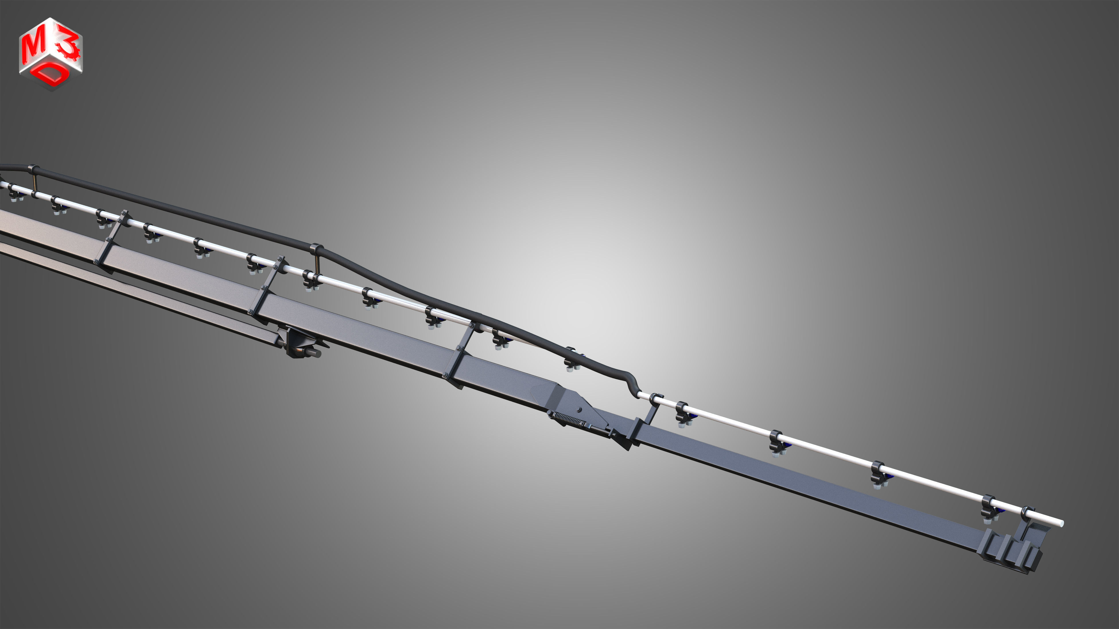 Self-propelled Front Boom Sprayer 3D model | CGTrader