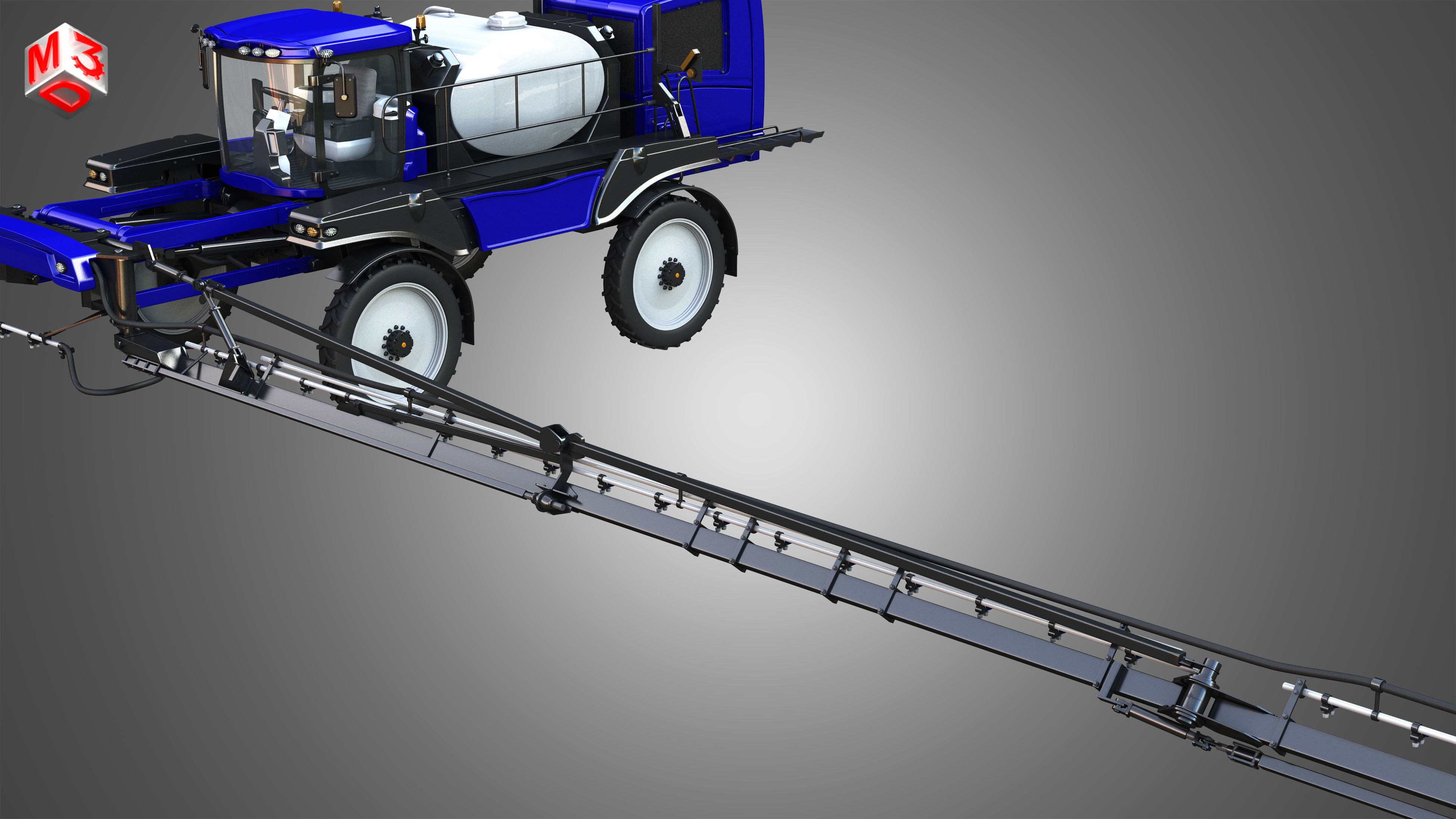 Self-propelled Front Boom Sprayer 3D model | CGTrader