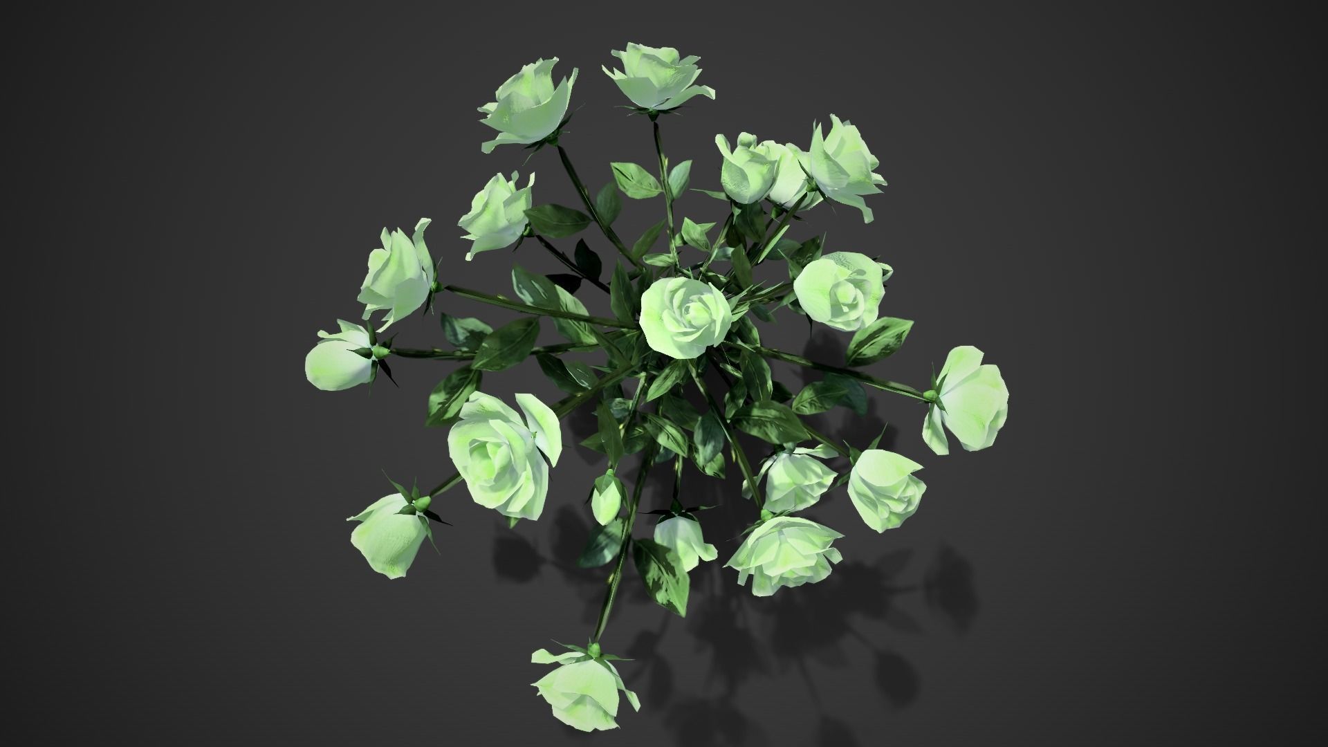 3D model Rose flowers bush green LOD VR / AR / low-poly | CGTrader
