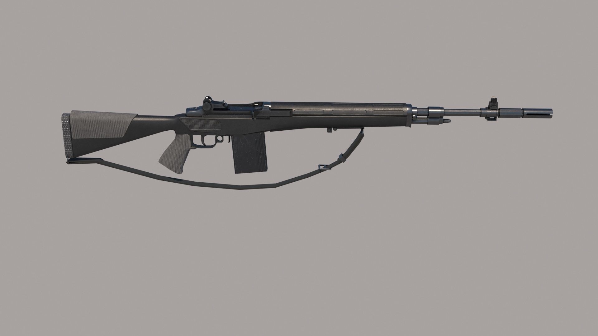 3D model M14 Rifle VR / AR / low-poly | CGTrader