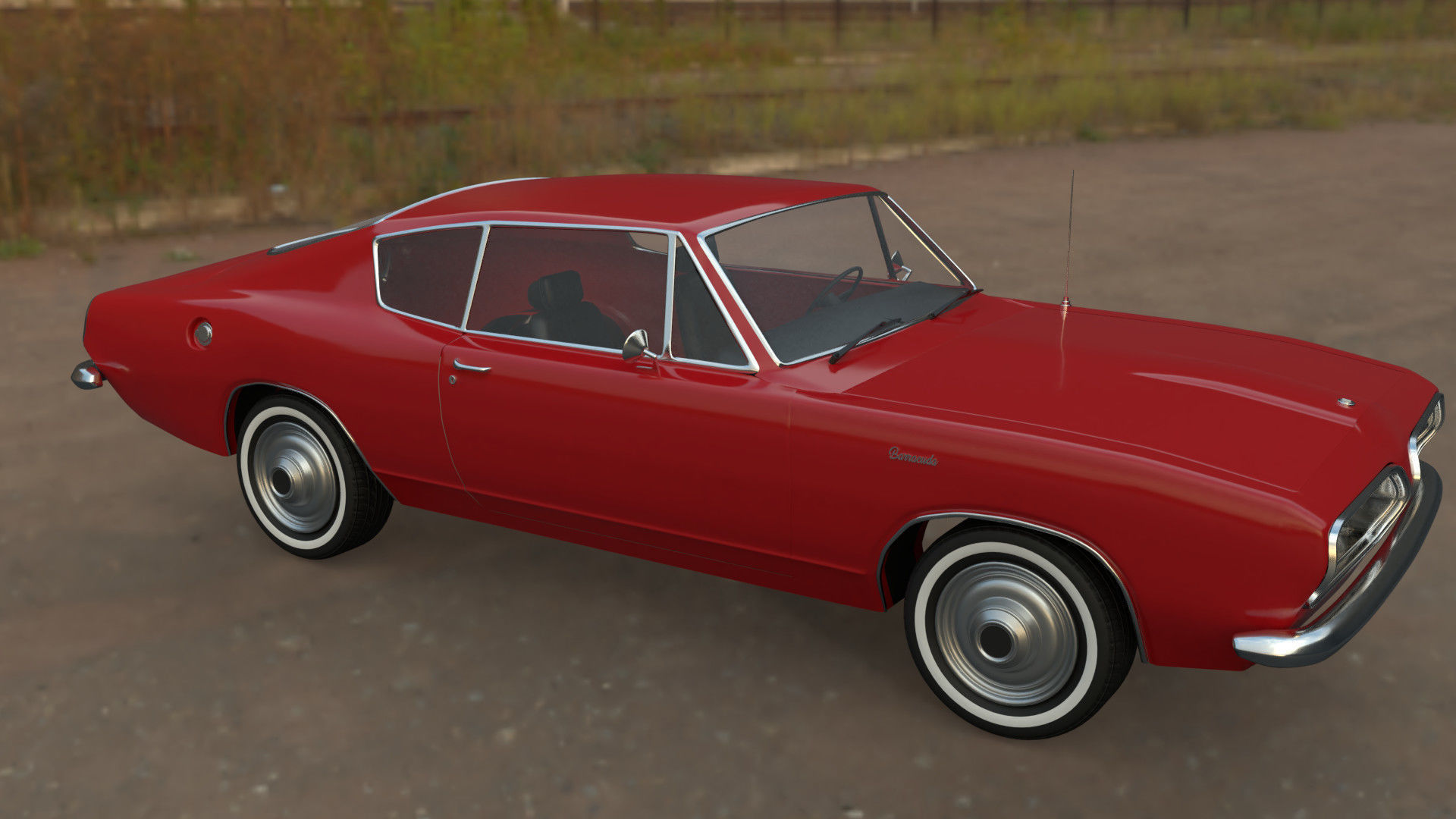 playmouth barracuda free 3D model | CGTrader