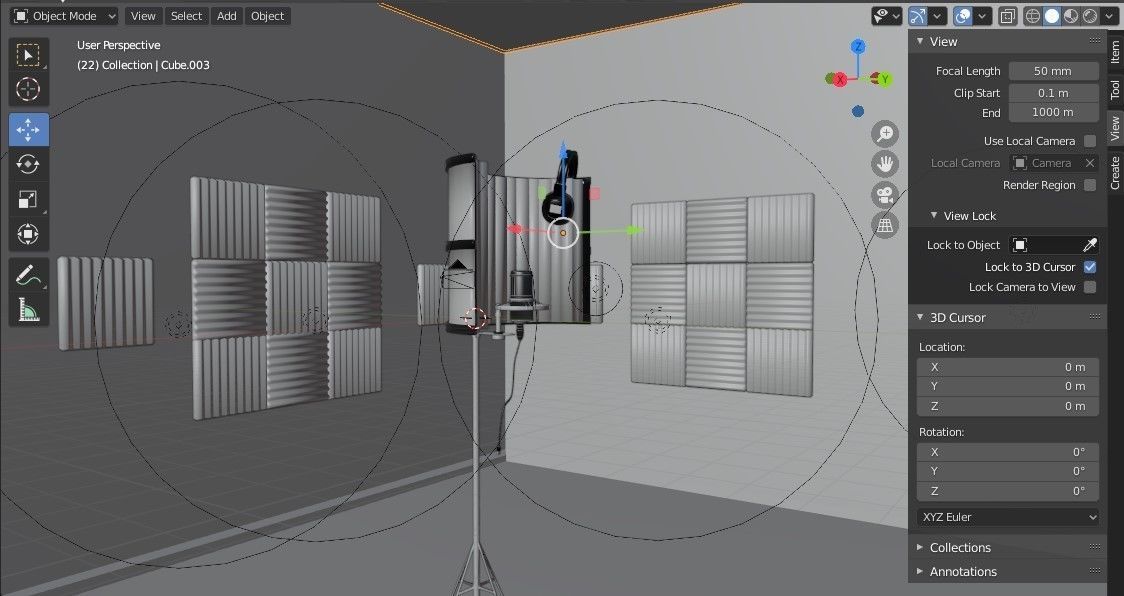 Recording Studio 3D model animated | CGTrader
