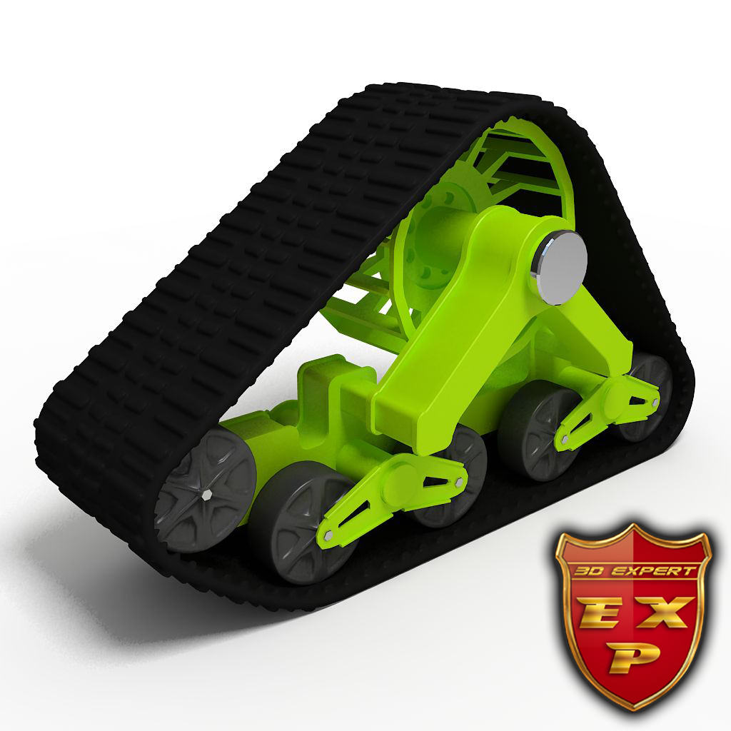 Crawler Track 3D model | CGTrader