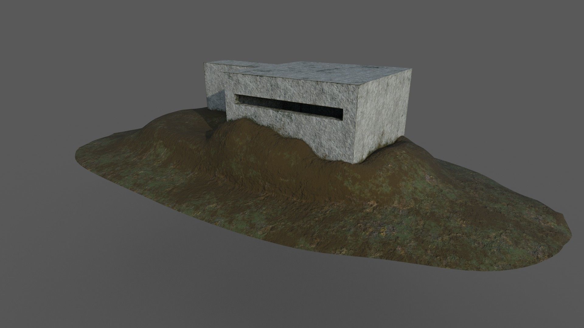 3D model bunker VR / AR / low-poly | CGTrader