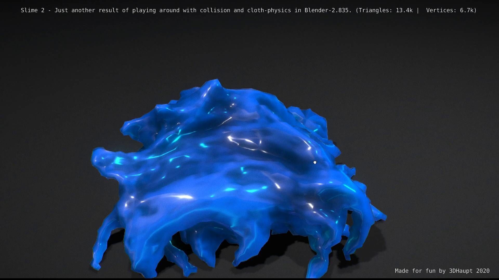 Slime 2 liquid free VR / AR / low-poly 3D model animated | CGTrader