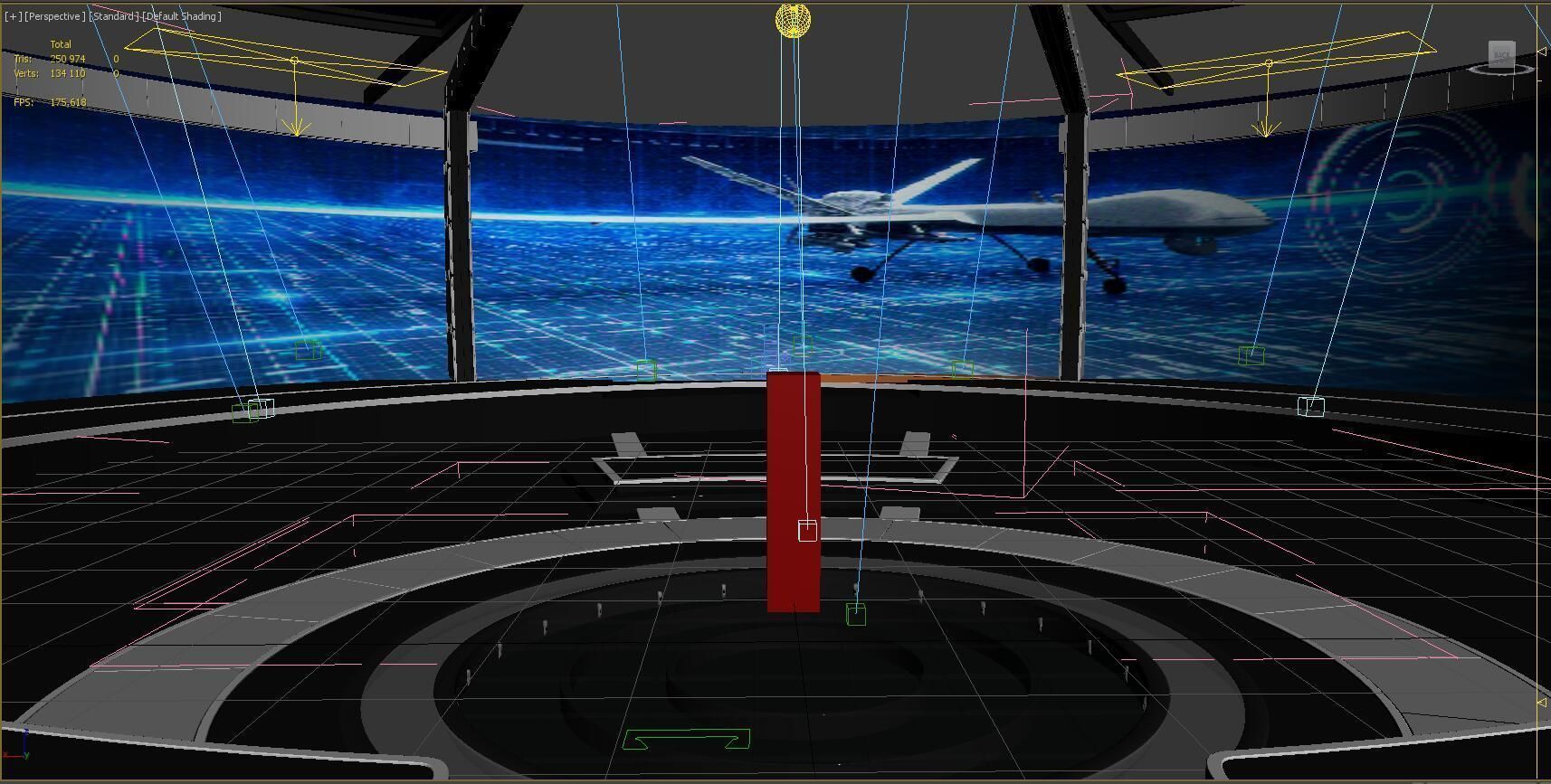 3D model Virtual Broadcast Studio VR / AR / low-poly | CGTrader