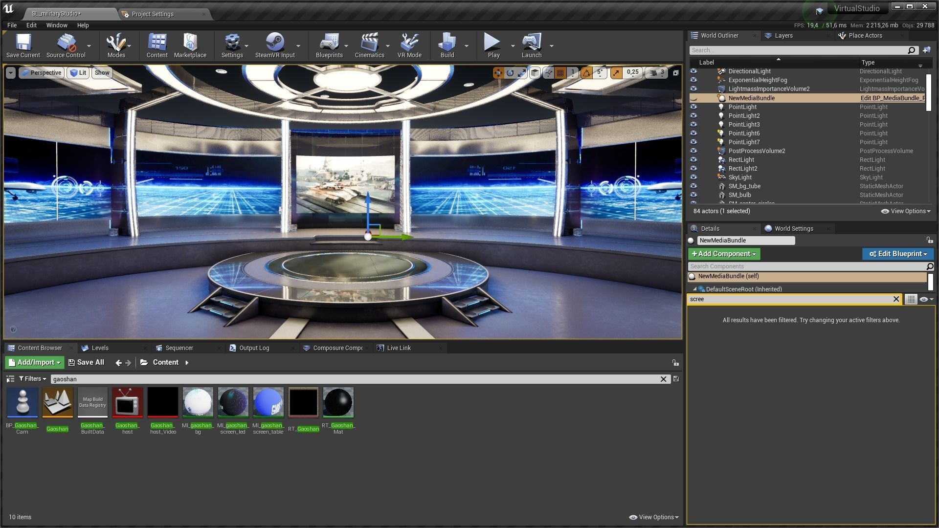 3D model Virtual Broadcast Studio VR / AR / low-poly | CGTrader